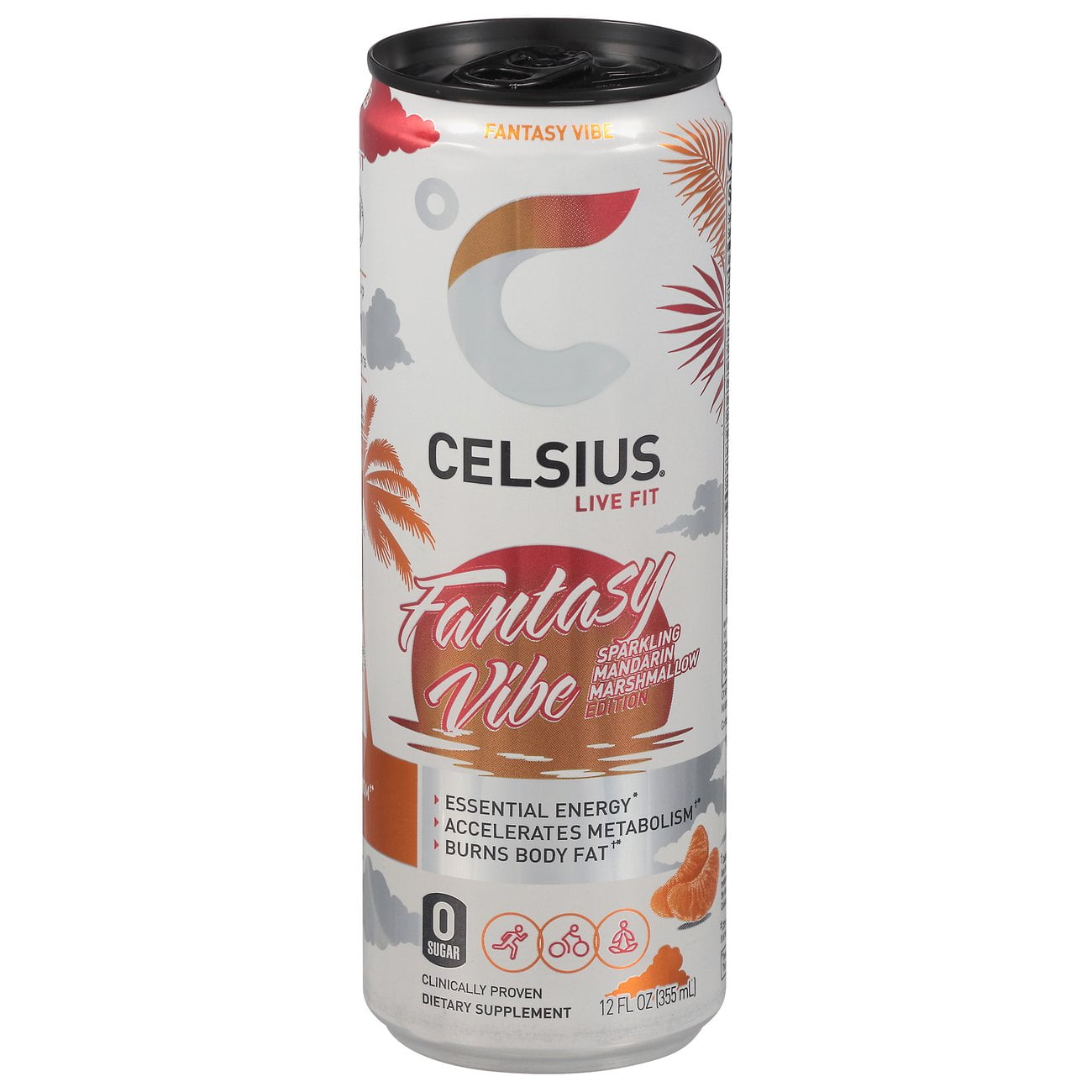Celsius Sparkling Zero Sugar Energy Drink - Fantasy Vibe - 12 oz- Pack ...