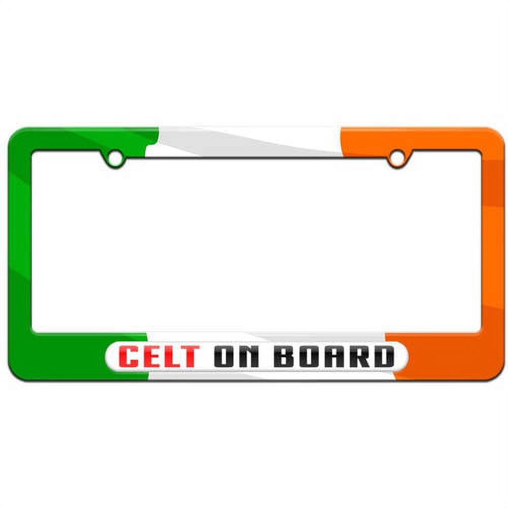 Celt On Board, Celtic Irish Scottish License Plate Tag Frame, Multiple ...