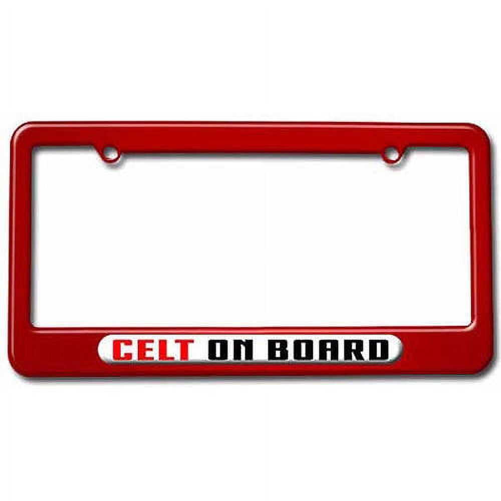 Celt On Board, Celtic Irish Scottish License Plate Tag Frame, Multiple ...