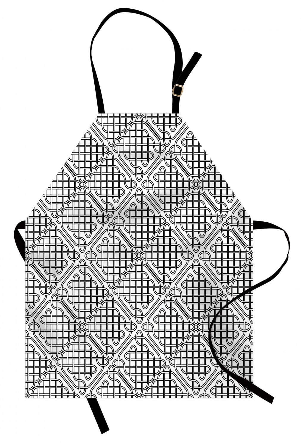 Celtic Apron Medieval Irish Striped Binding Square Shaped Patterns Old ...