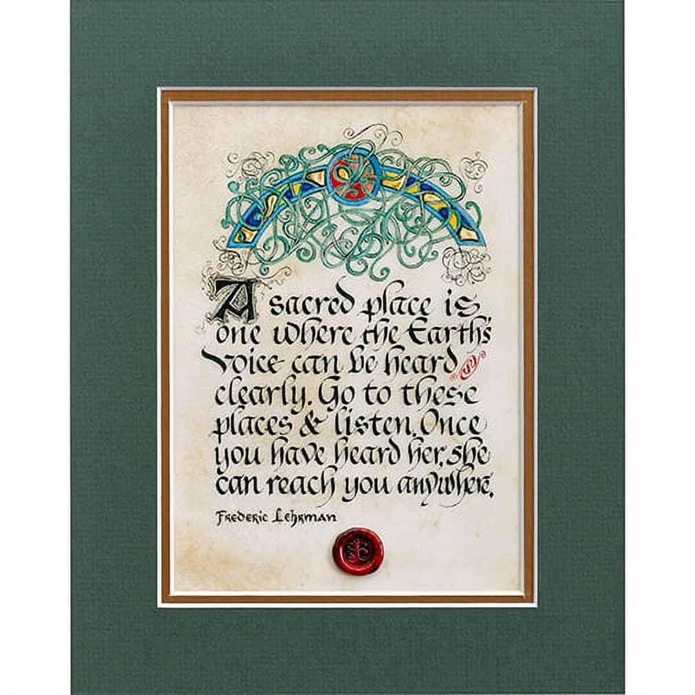 Celtic Card Company Irish A Sacred Place Unframed Green Matt Print Home ...
