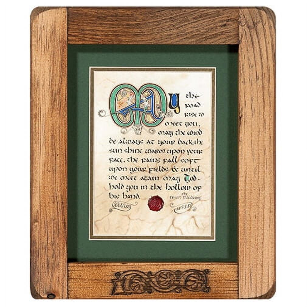 Celtic Card Company Irish Blessing Print Rustic Frame Home Decore ...