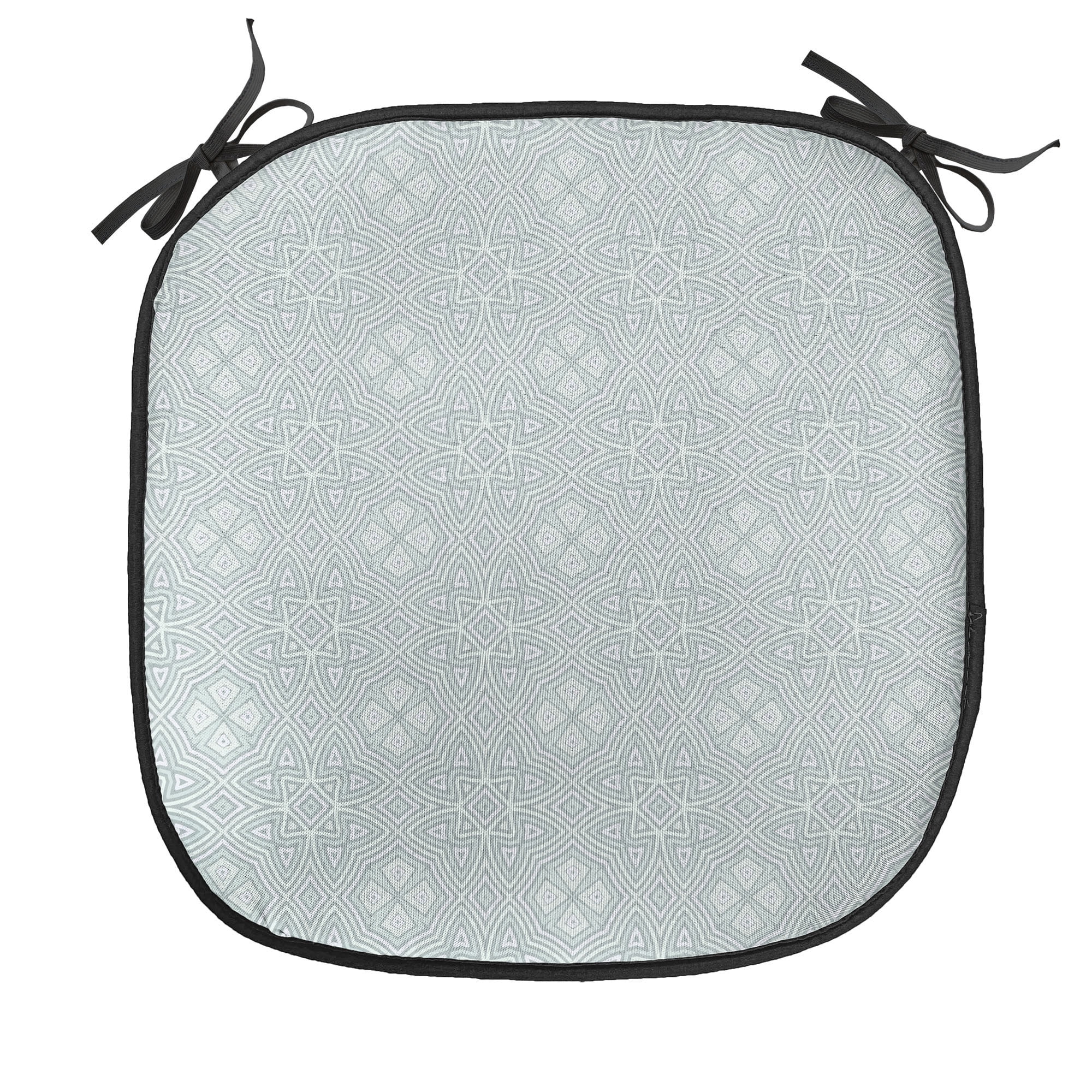 Celtic Chair Seating Cushion, Pale Colored Square and Star Shaped ...