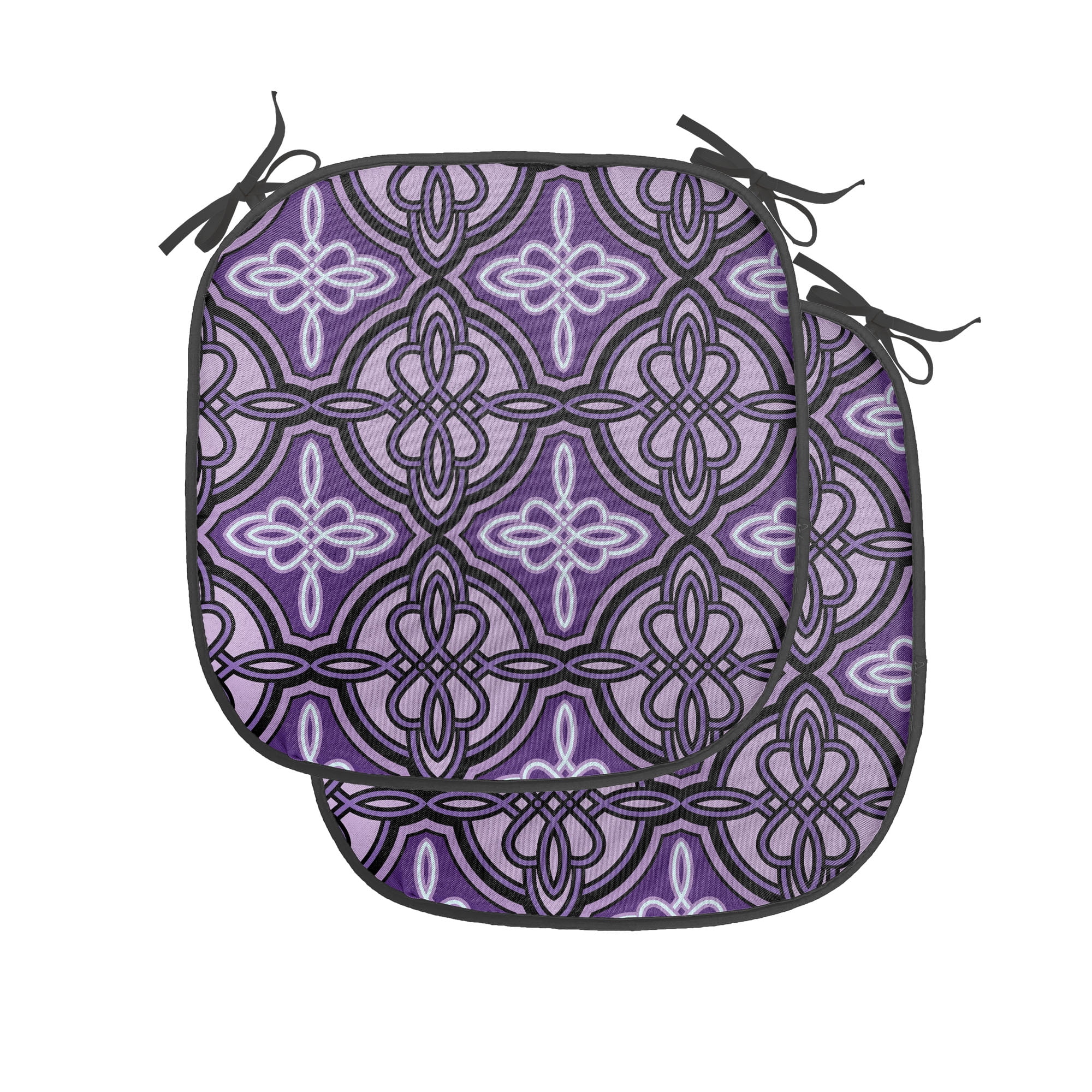 Celtic Chair Seating Cushion Set of 2, Unique Celtic Knot with Swirling ...