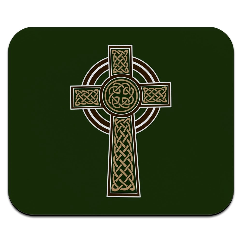 Celtic Christian Cross Irish Ireland Low Profile Thin Mouse Pad ...