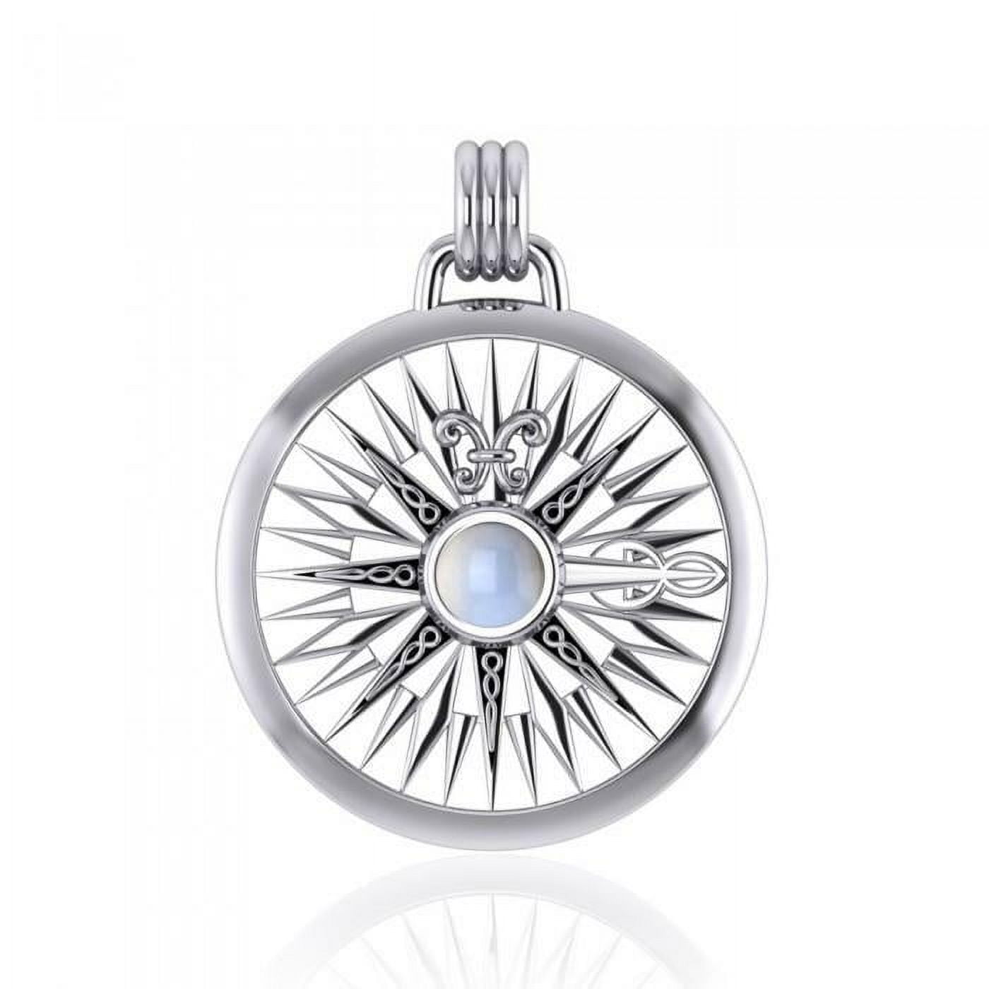 Celtic Compass Rose 925 Sterling Silver Pendant Fine Beach Nautical Sea ...