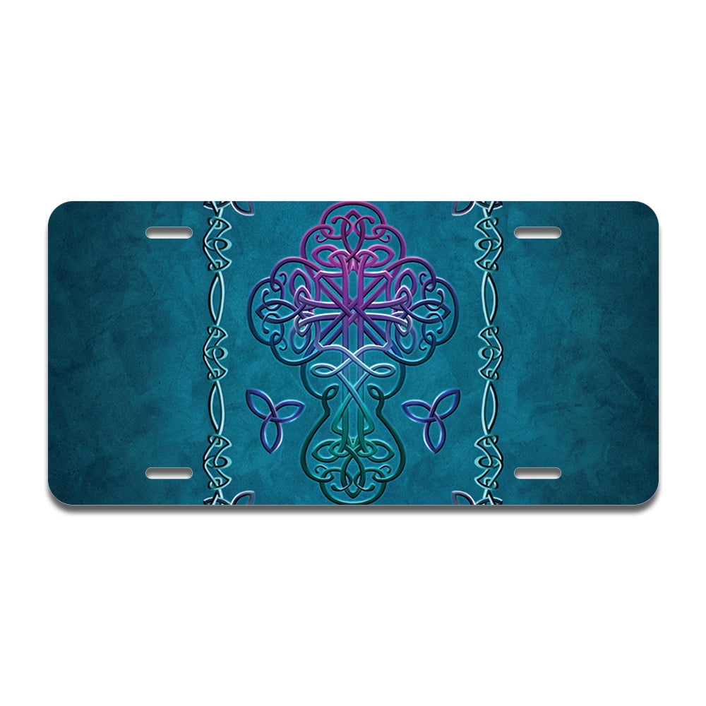Celtic Cross Aluminum License Plate| License Plate 12" X 6" Fits Any ...