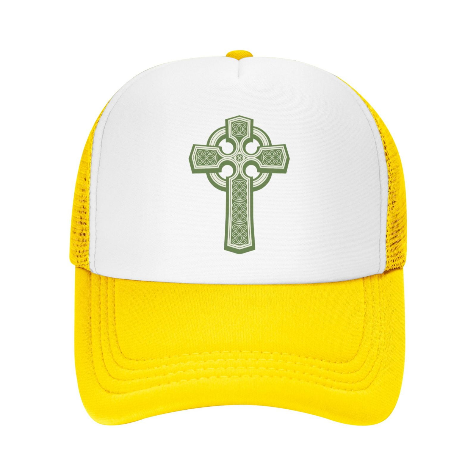 Celtic Cross Happy St. Patrick's Day Hats for Men Women Mesh Baseball ...