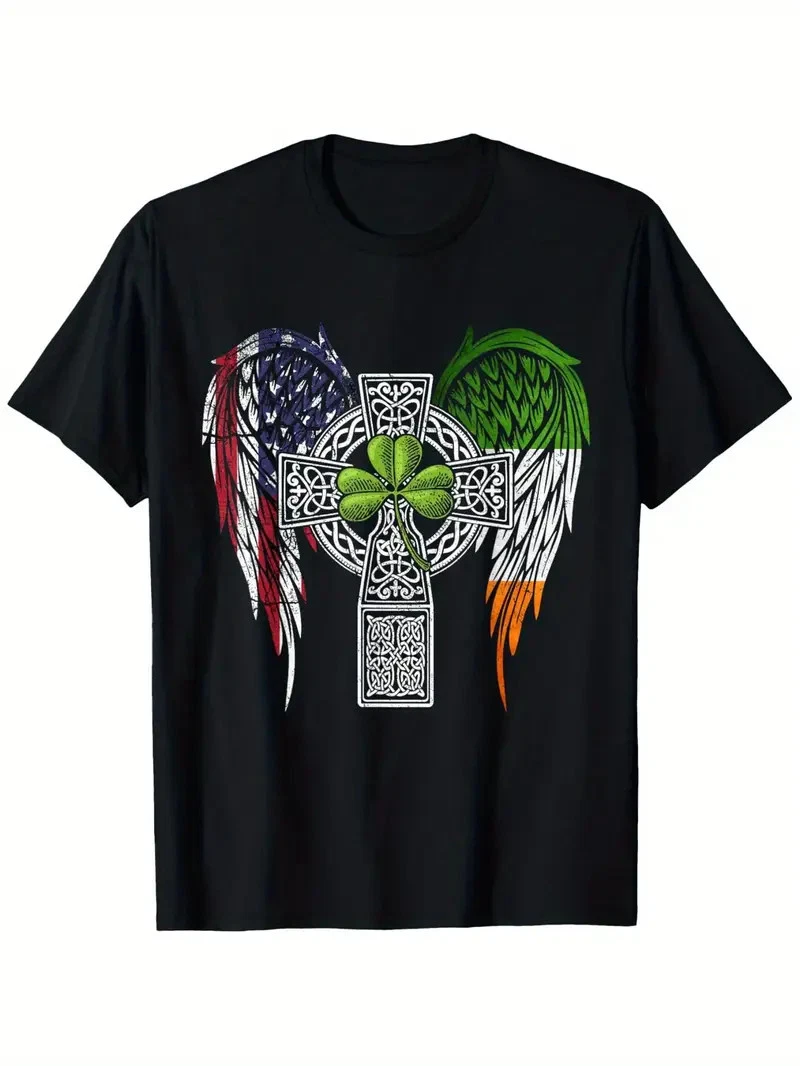 Celtic Cross Irish American Heritage Faith Symbol Art Unisex T-Shirt ...