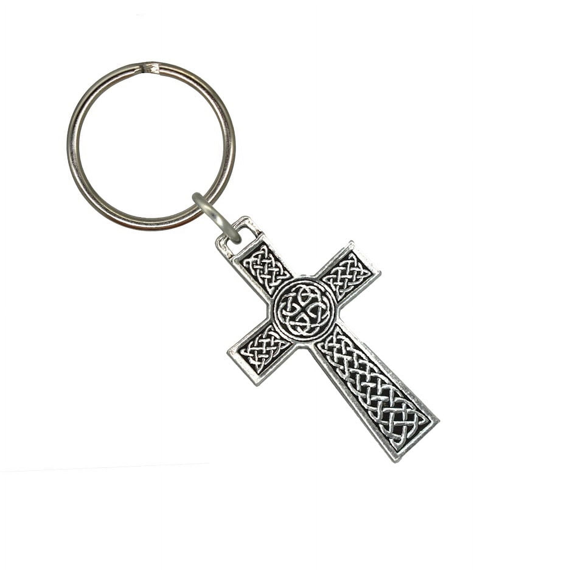Celtic Cross Keychain, Christian, Christianity, Key Fob, Key Ring, Keys ...