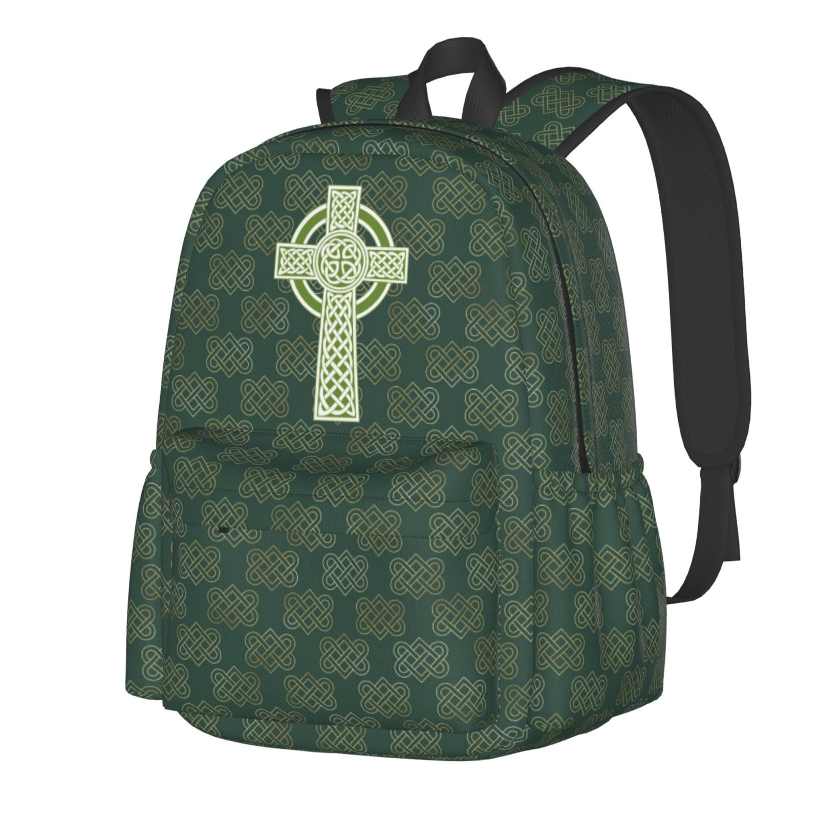 Celtic Cross St Patrick's Day Backpack for Men Women Laptop Backpack ...
