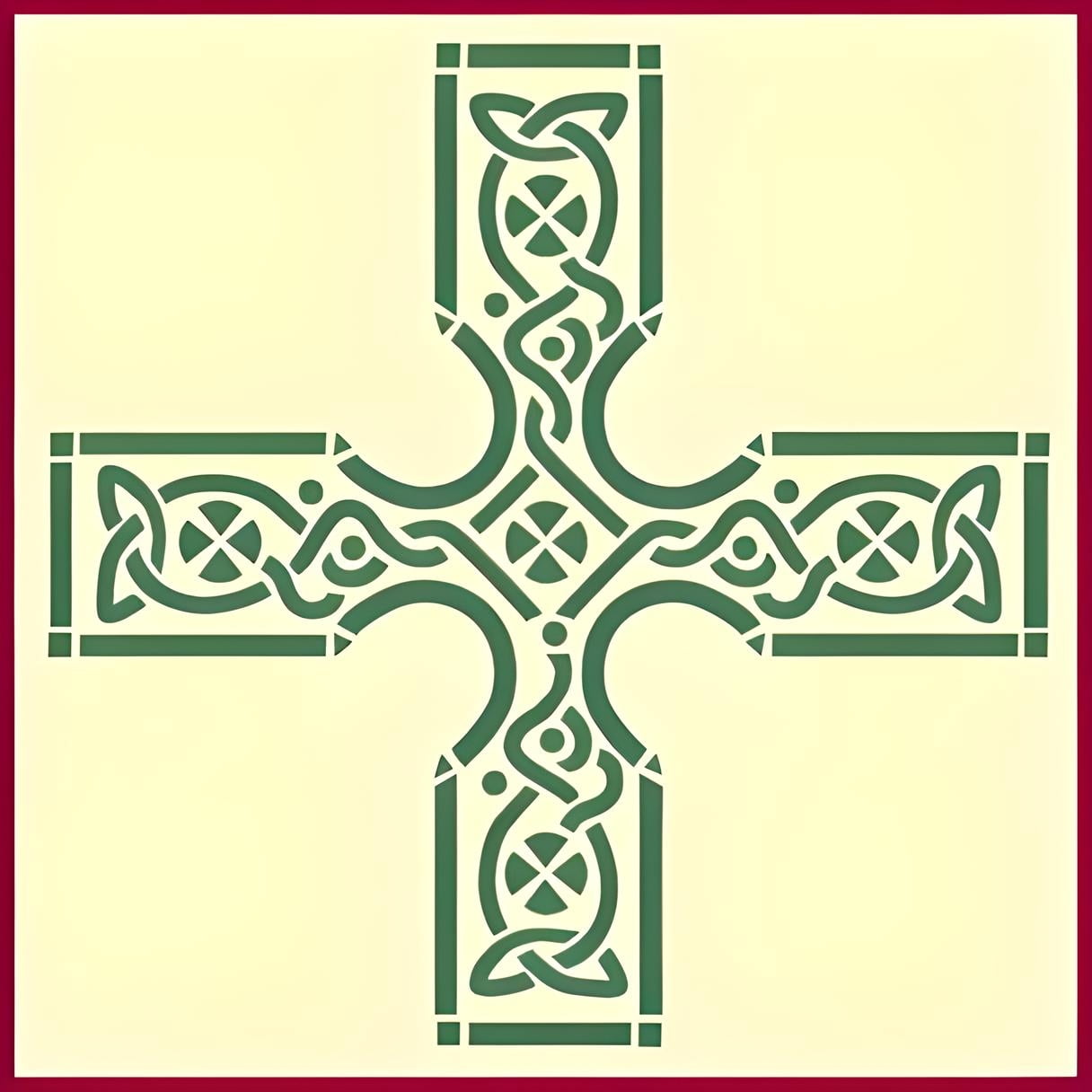 Celtic Cross Stencil - Druid Religious Irish Viking Celts Celtic Triple ...