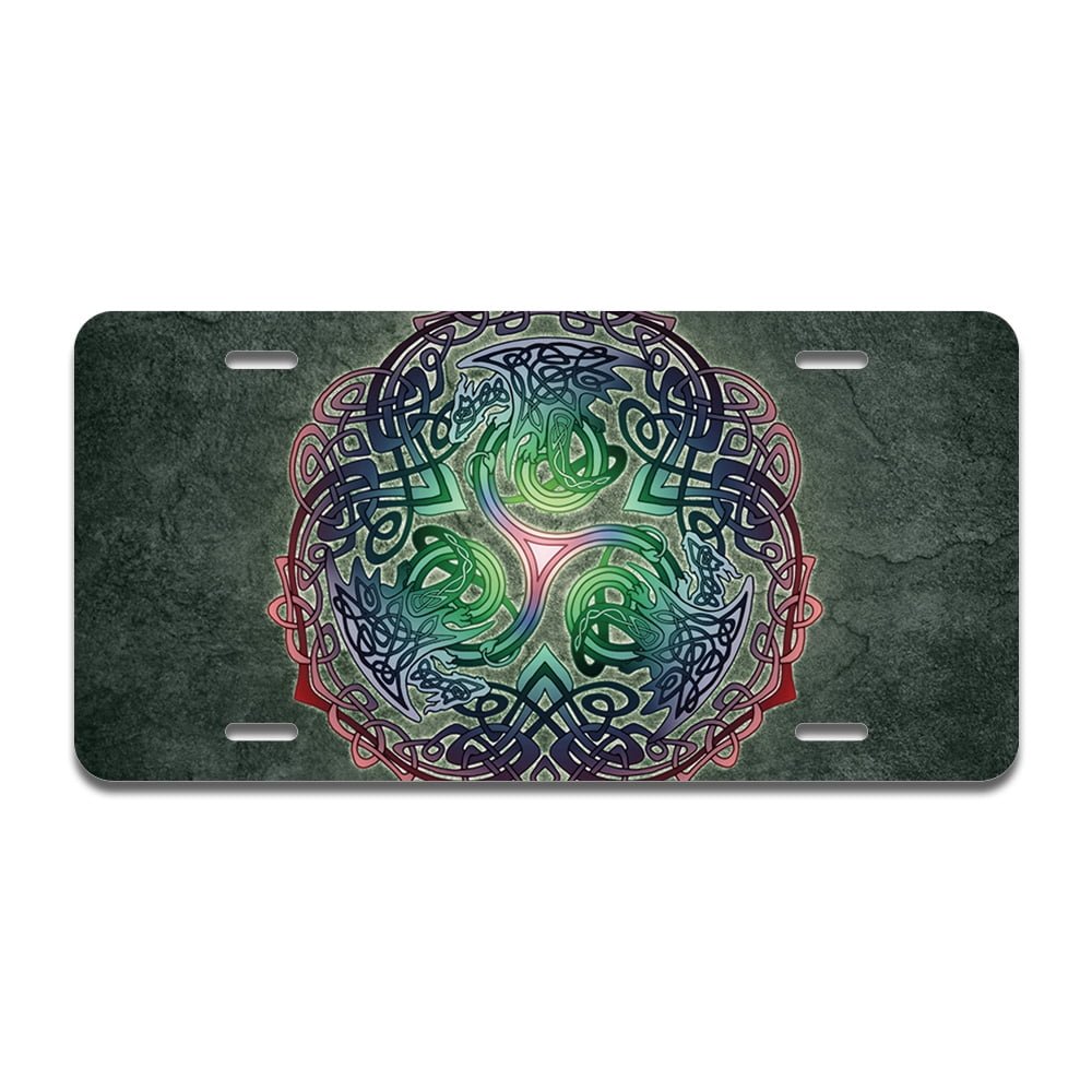 Celtic Dragon Aluminum License Plate| License Plate 12" X 6" Fits Any ...