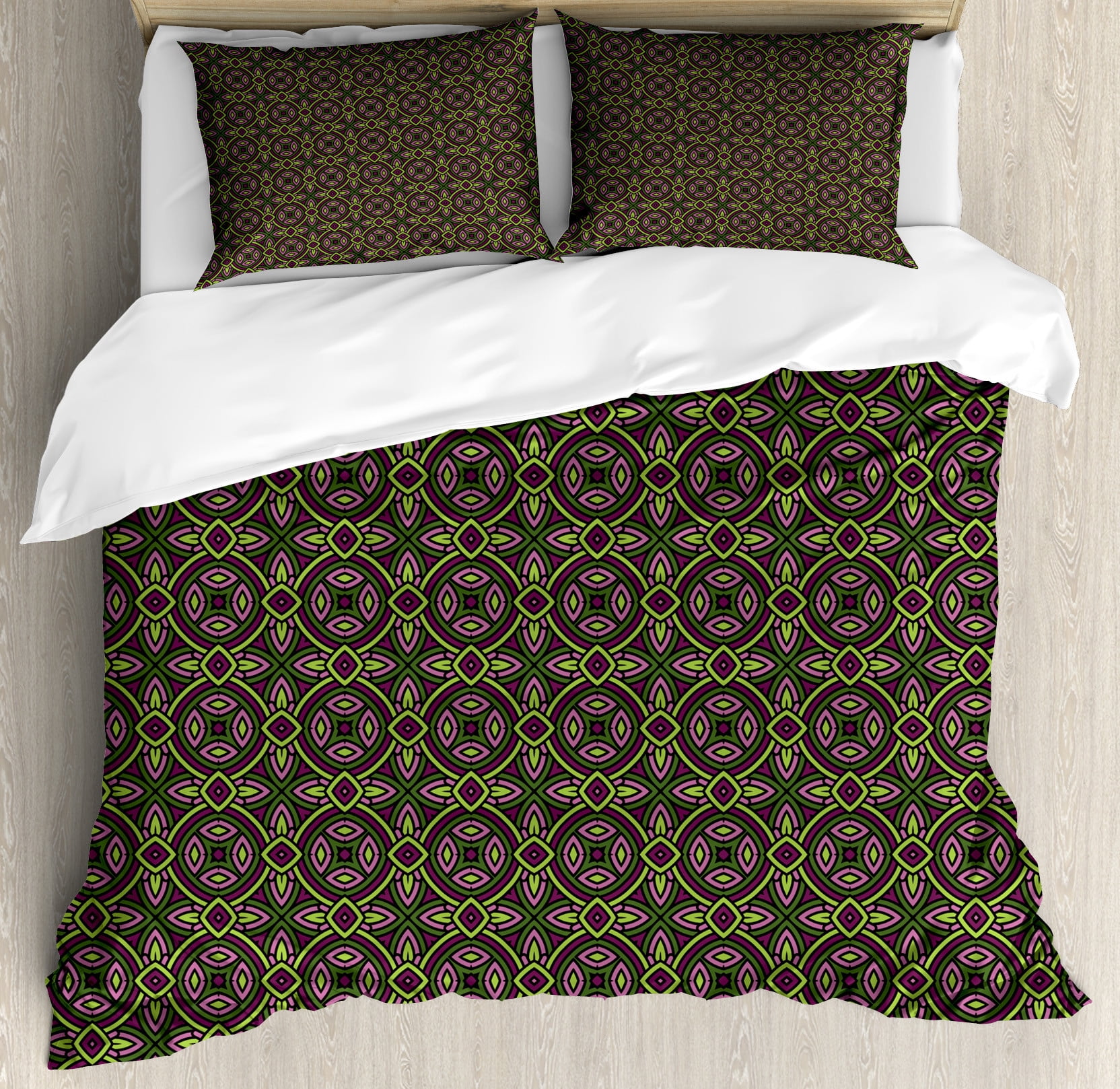Celtic Duvet Cover Set, Floral Celtic Patterns Heraldic Symbolic ...