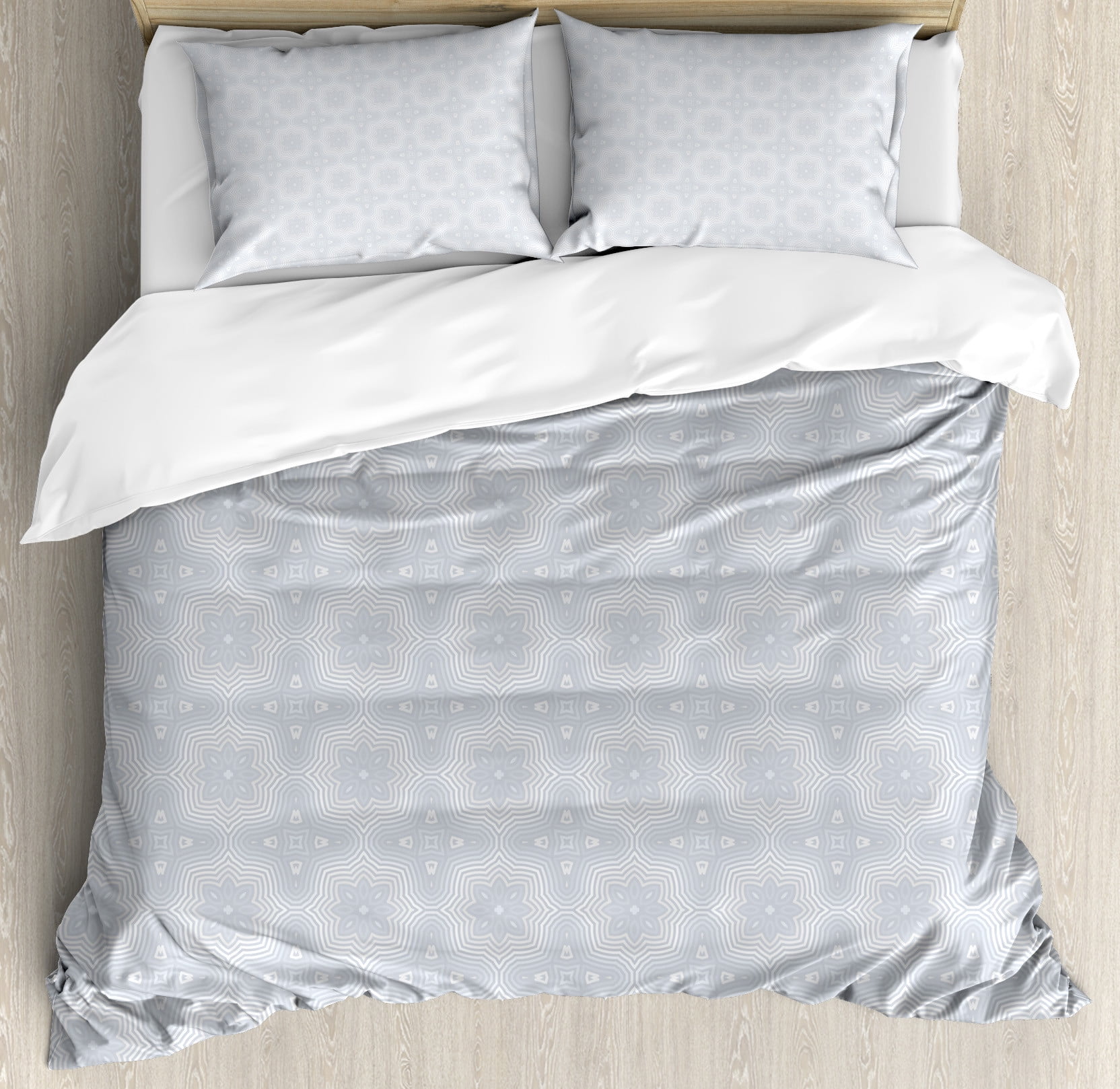Celtic Duvet Cover Set, Retro Textured Floral Shaped Prehistoric Celtic ...