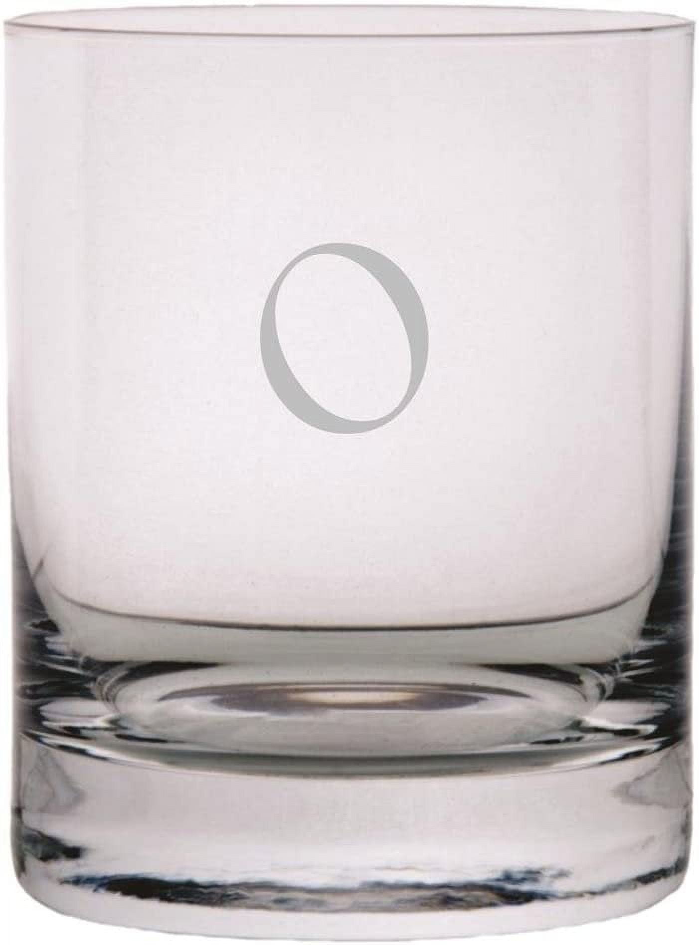 Celtic Etched Monogram 11oz StolzleNew York Crystal Rocks Glass Letter ...