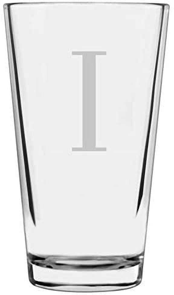 Celtic Etched Monogram All Purpose 16oz Libbey Pint Glass Letter I ...