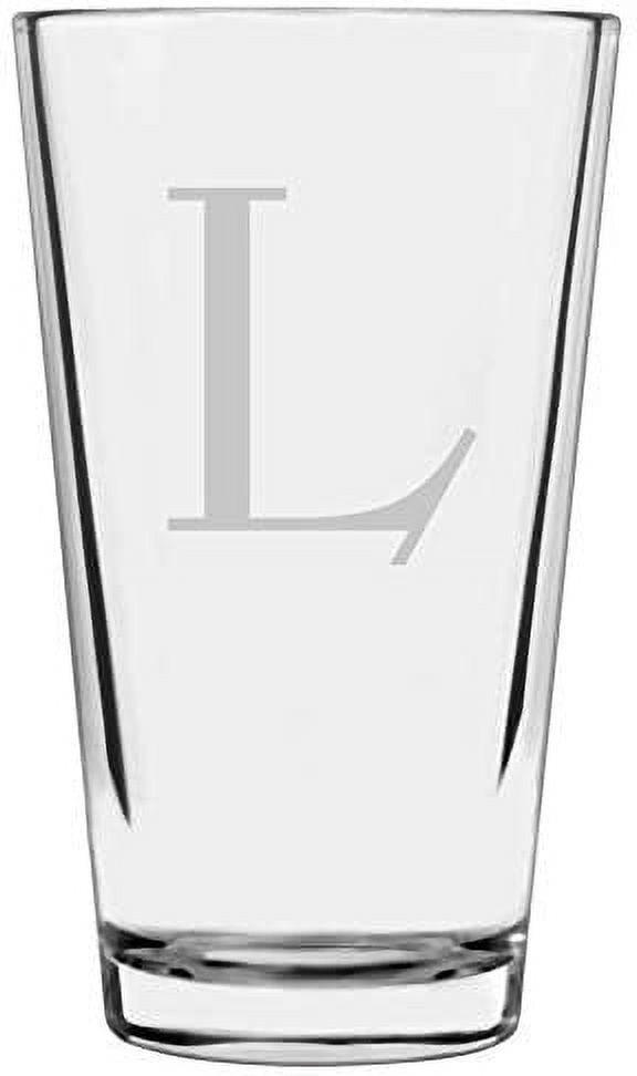 Celtic Etched Monogram All Purpose 16oz Libbey Pint Glass Letter L ...