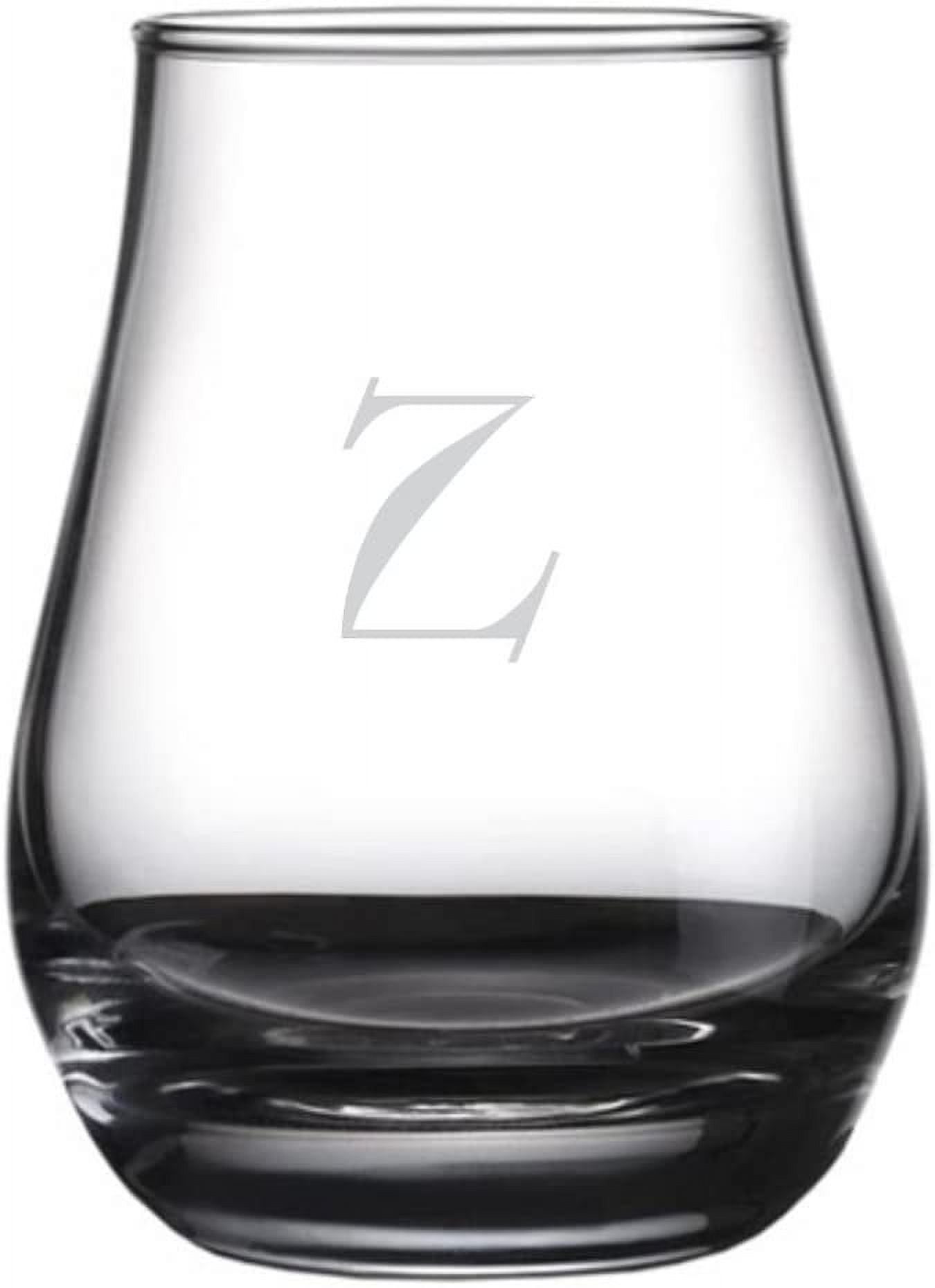 Celtic Etched Monogram Spey Dram Whisky Tasting Glass Letter Z ...
