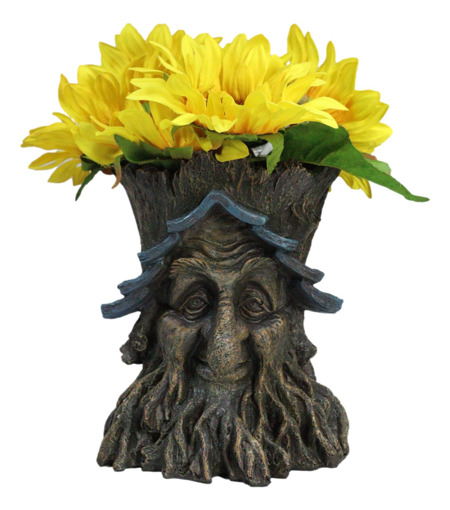 Celtic Greenman Tree Man Sacred Dryad Ent Earth Goddess Floral Planter ...