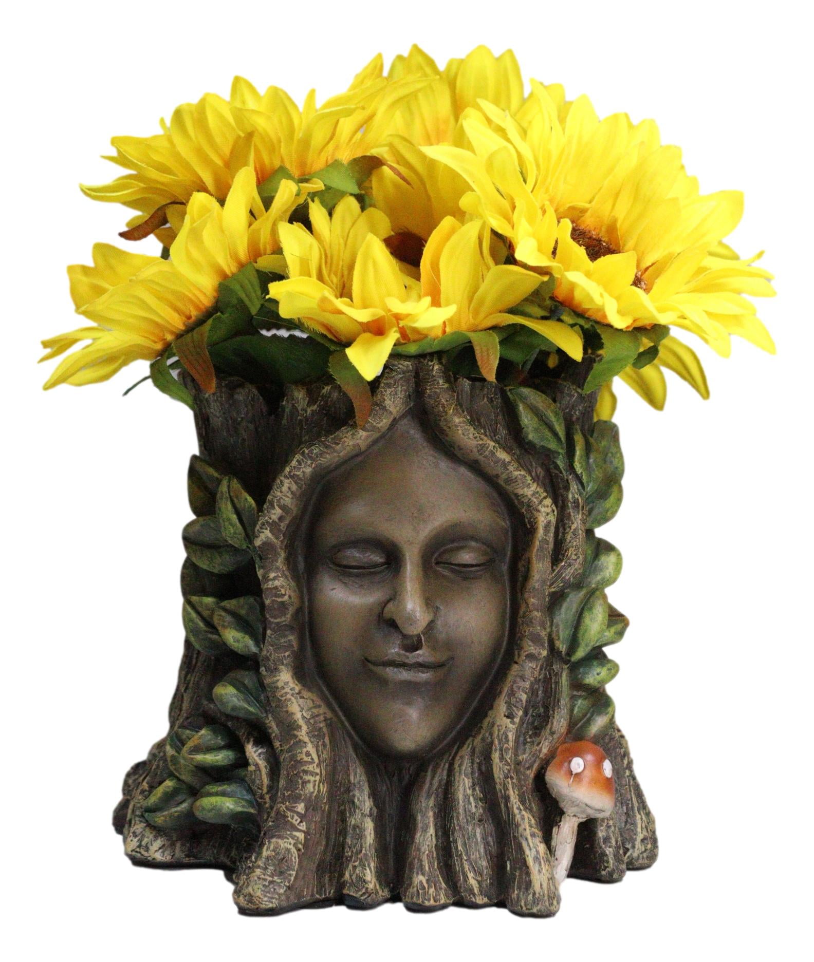Celtic Greenman Tree Woman Gaia Dryad Ent Earth Goddess Floral Planter ...
