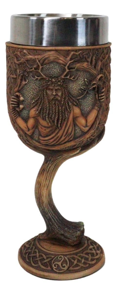 Celtic Horned God Herne Cernunnos With Antlers And Sacred Symbols Wine Goblet - Walmart.com
