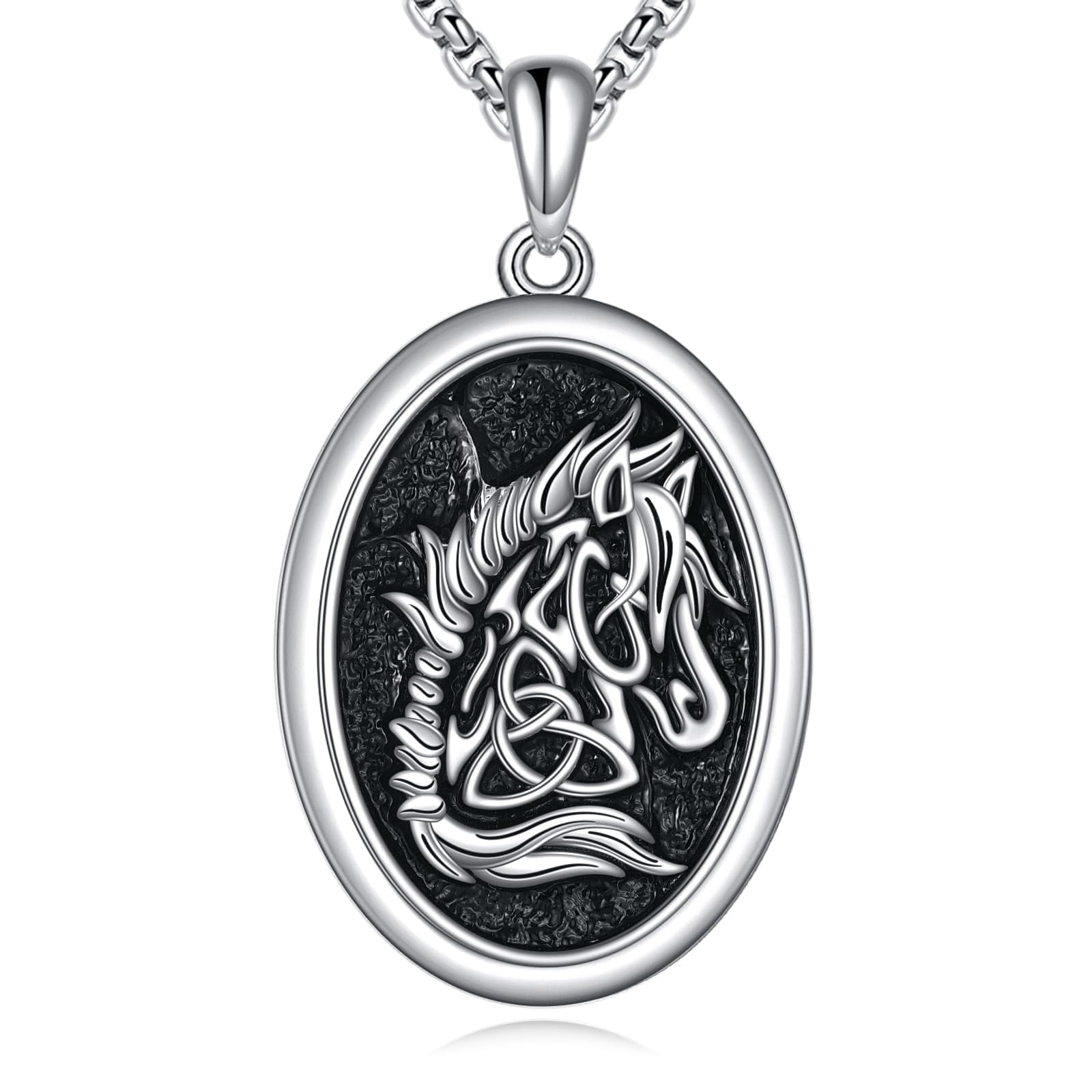 Celtic Horse Necklace 925 Sterling Silver Viking Nordic Celtic Knot ...