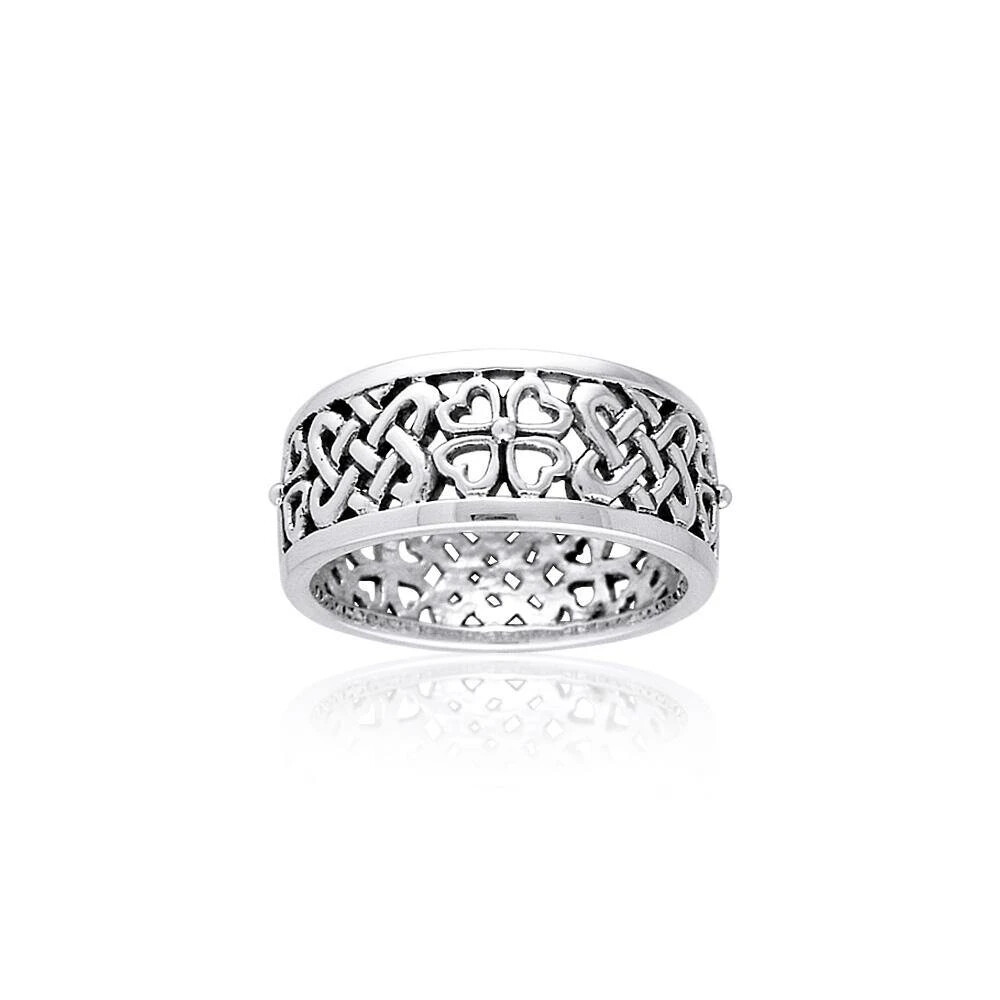 Celtic Irish Shamrock 925 Sterling Silver Ring Fine Heritage Jewelry ...