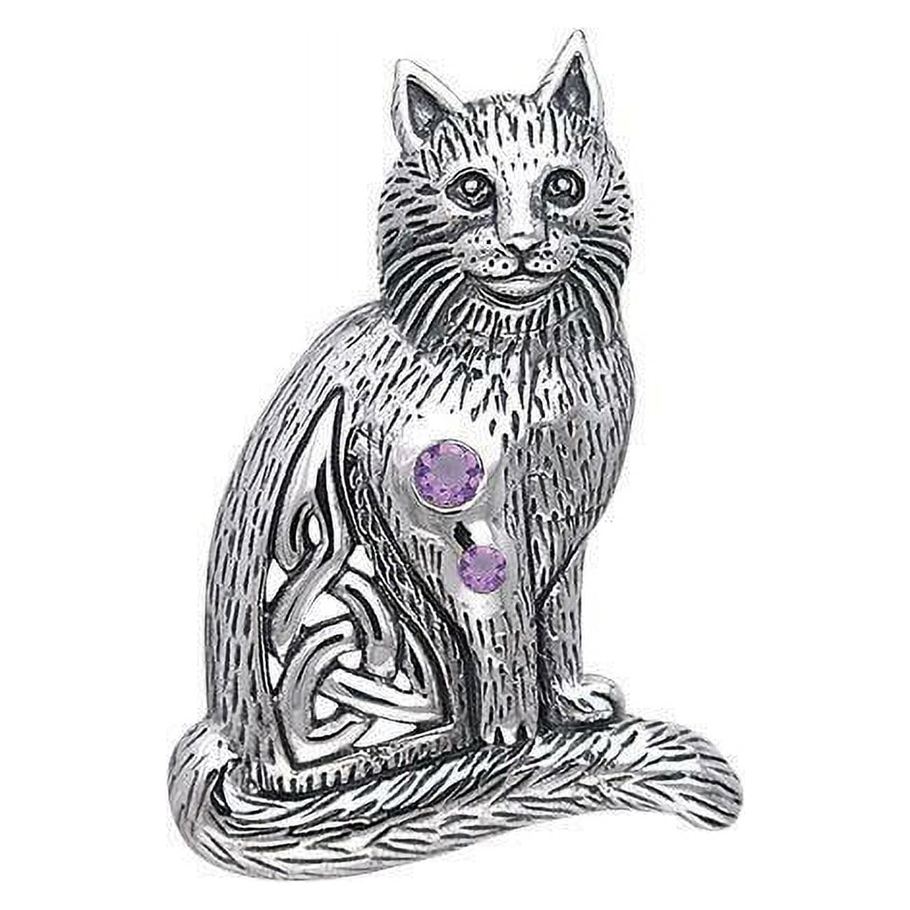 Celtic Kitty Cat 925 Sterling Silver Pendant Totem Jewelry Choice of ...