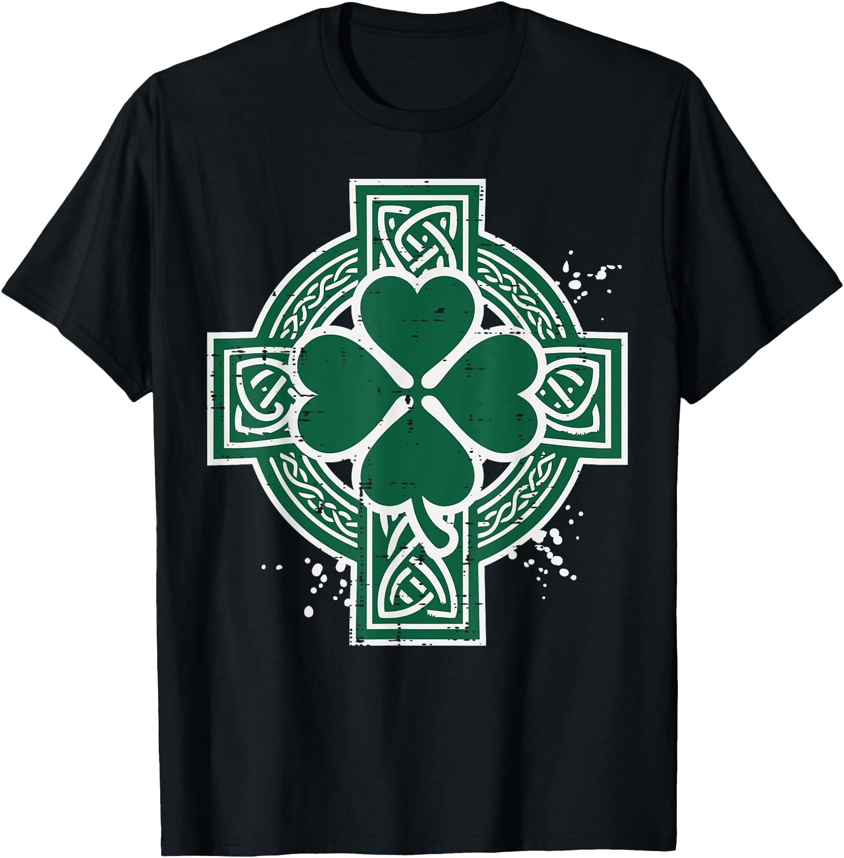 Celtic Knot Clover Cross 2025 Irish Men Women Tee Shamrock Hoodie ...