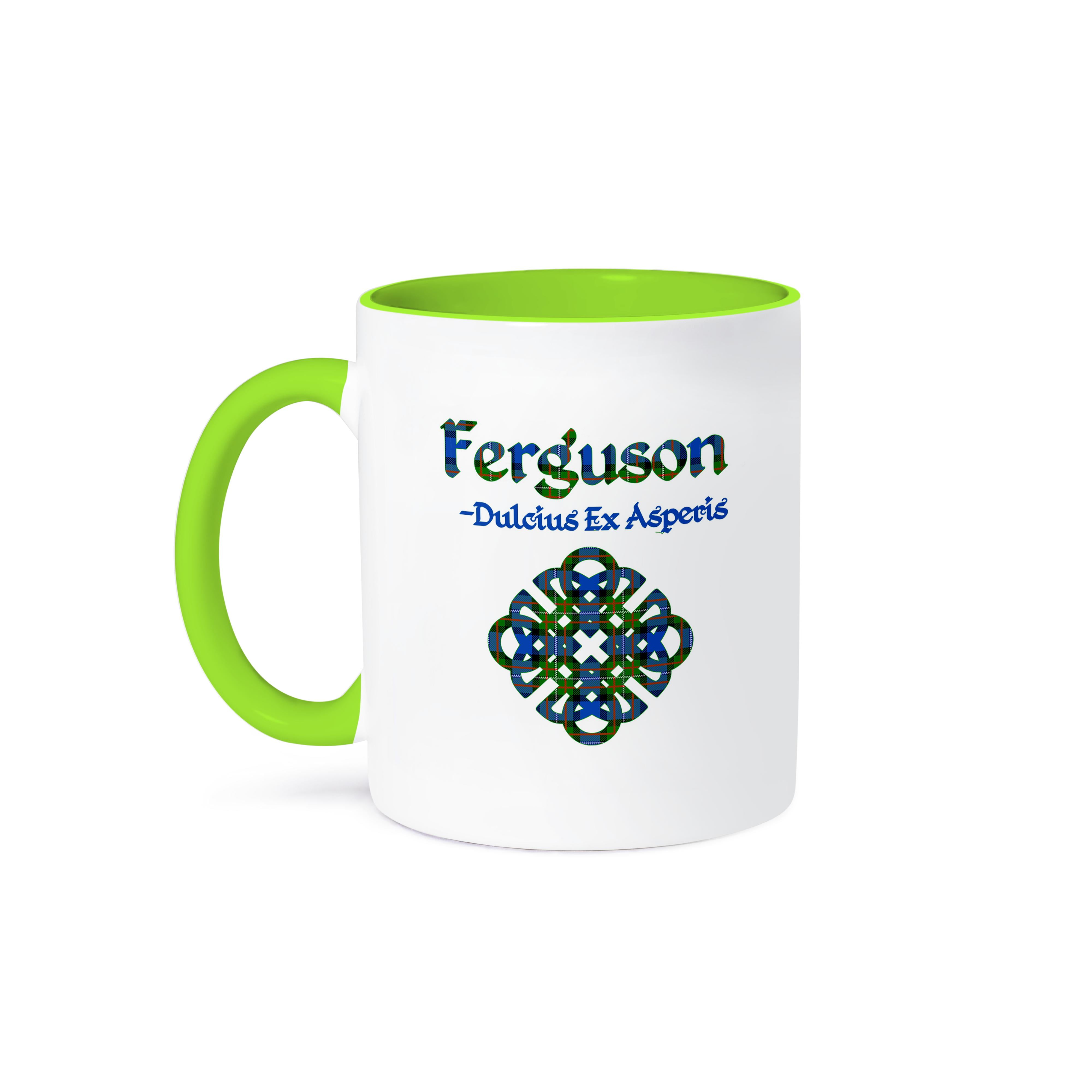 Celtic Knot In The Tartan Colors For Ferguson Clan And Family Motto ...