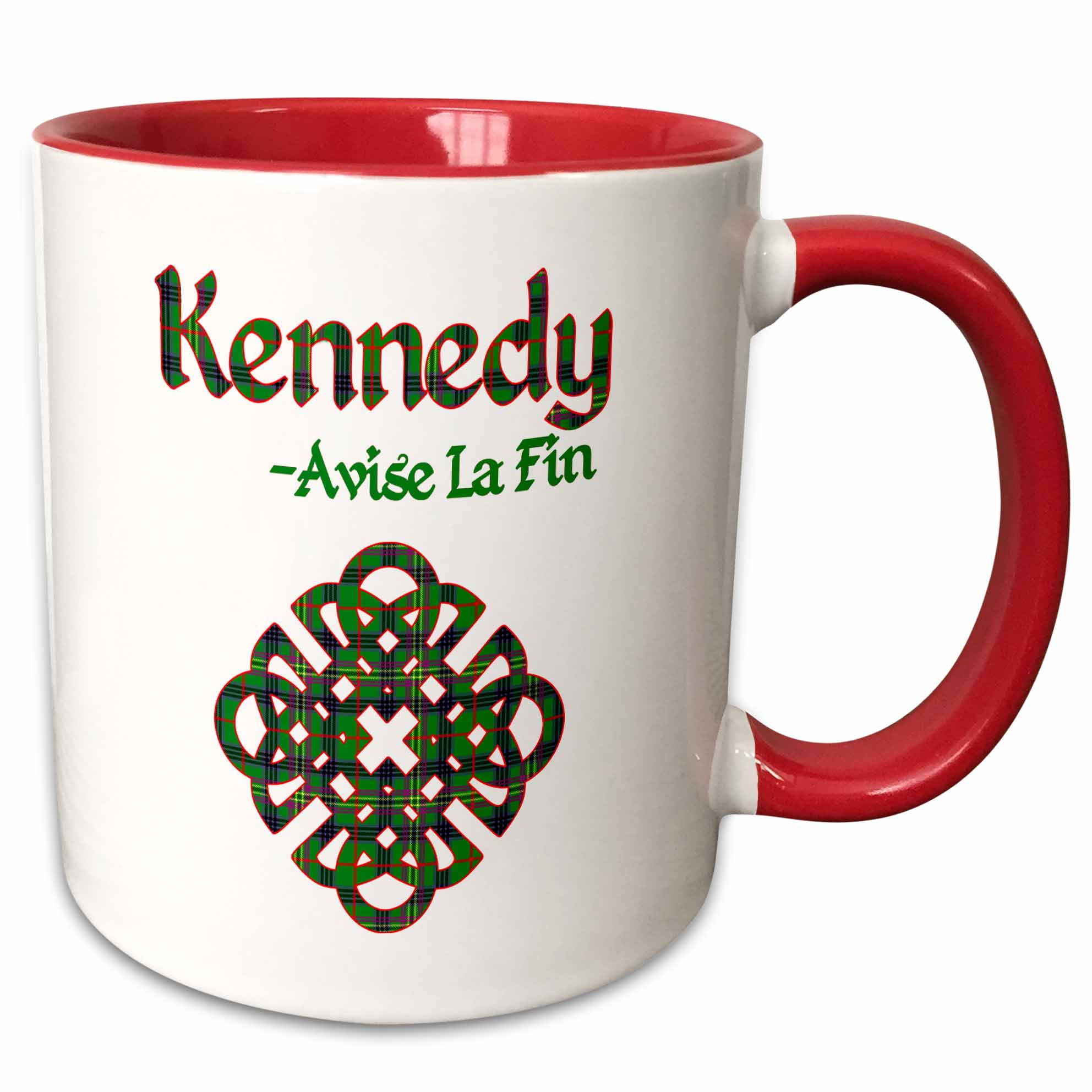 3drose, Celtic Knot in the Tartan Colors for the Kennedy Clan and ...