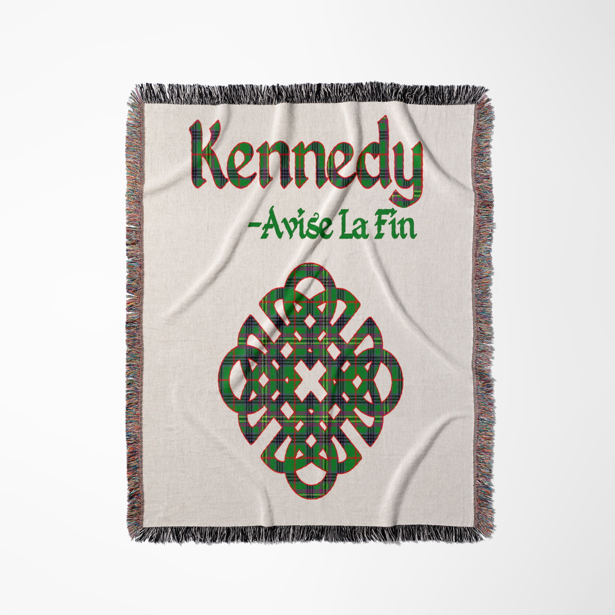 Celtic Knot In The Tartan Colors For The Kennedy Clan And Family Motto ...