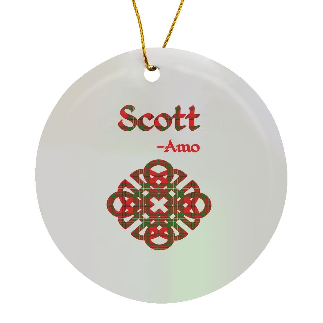 3drose, Celtic Knot in the Tartan Colors for the Scott Clan and Family ...