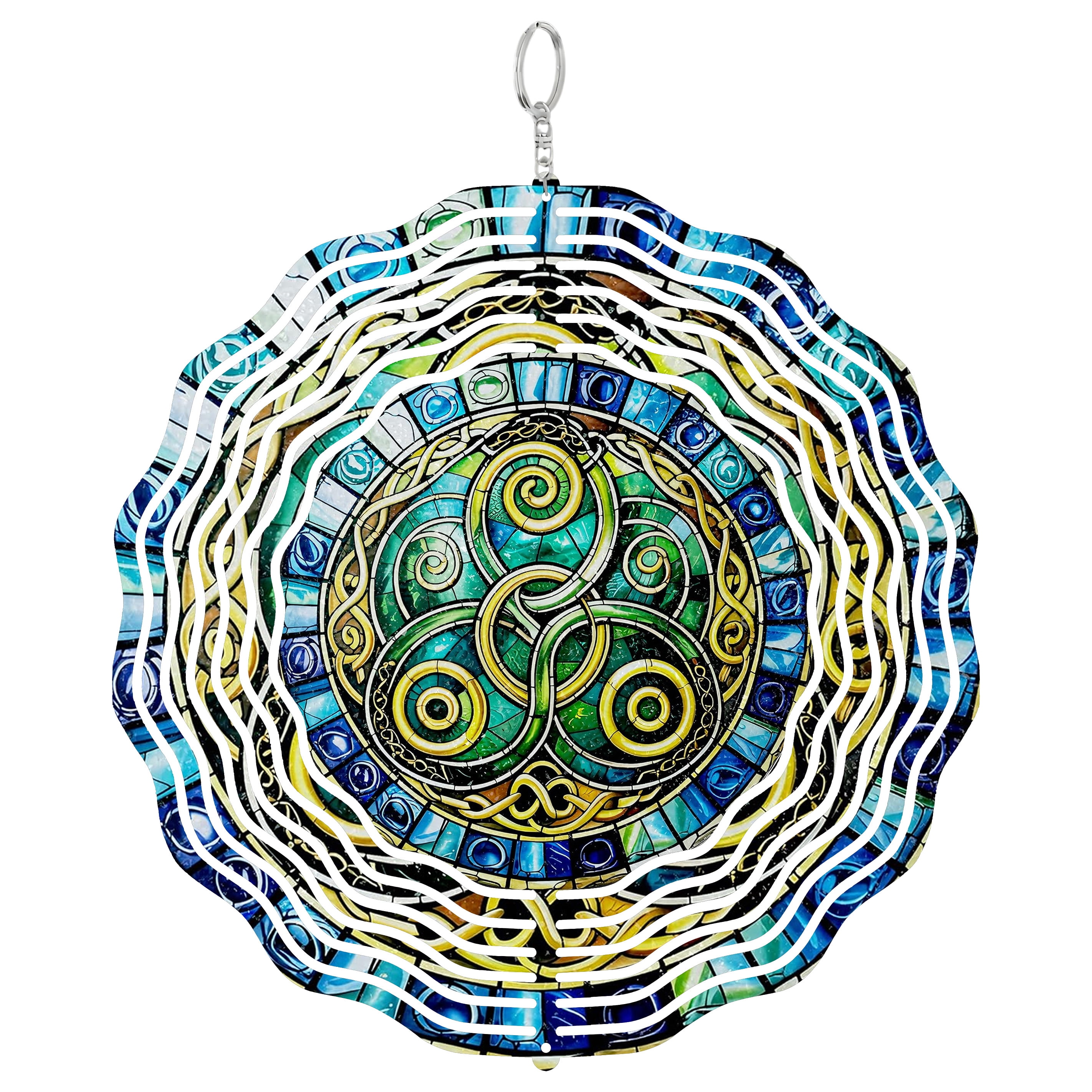 Celtic Knot Metal Wind Spinner, Irish Symbol Kinetic Hanging - Walmart.com