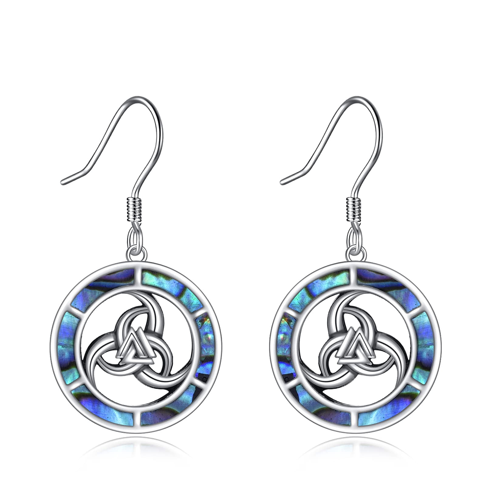 Celtic Knot Viking Earrings for Women 925 Sterling Silver Irish ...