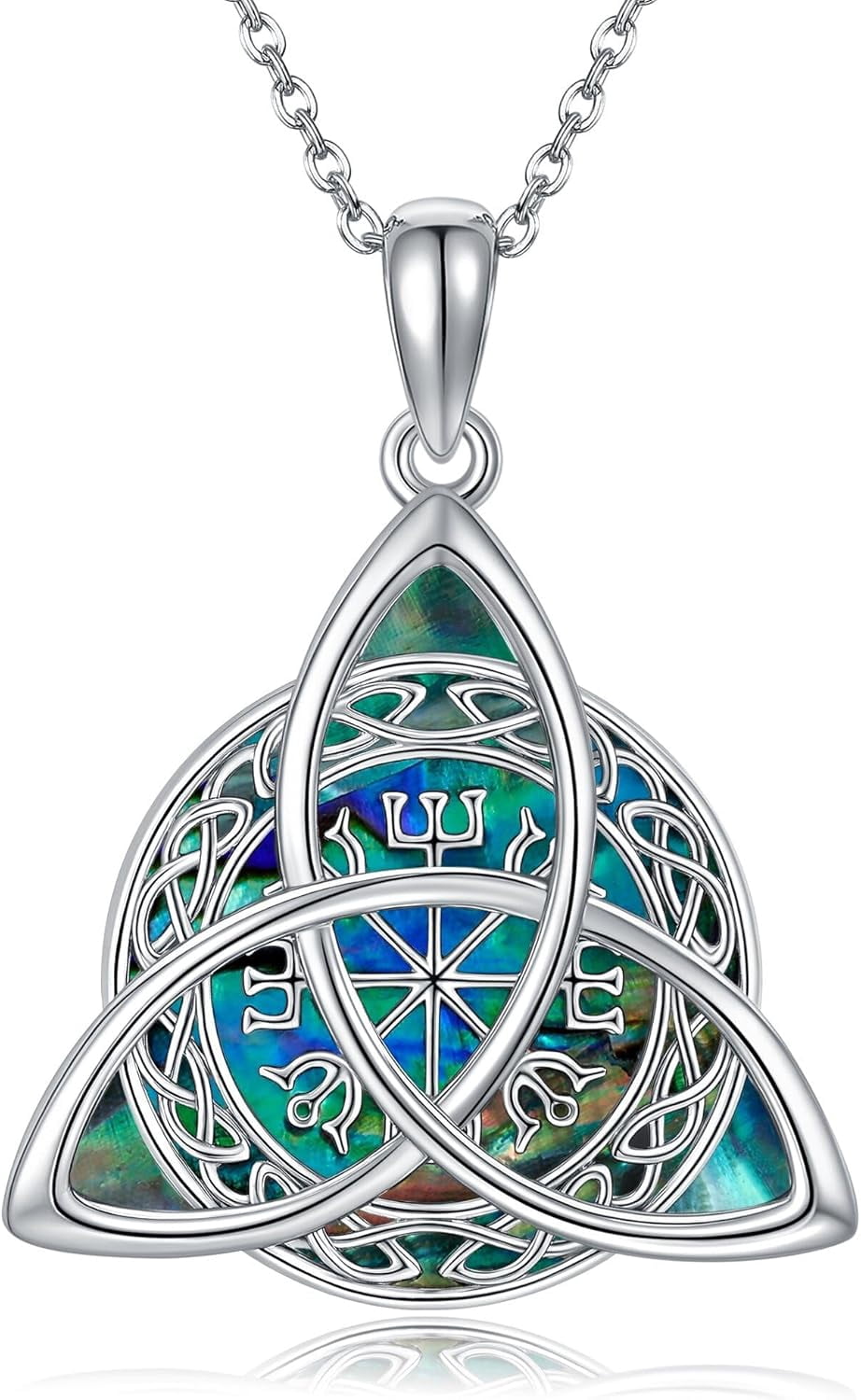 Celtic Knot Viking Necklace Sterling Silver Amulet Pendant Viking ...