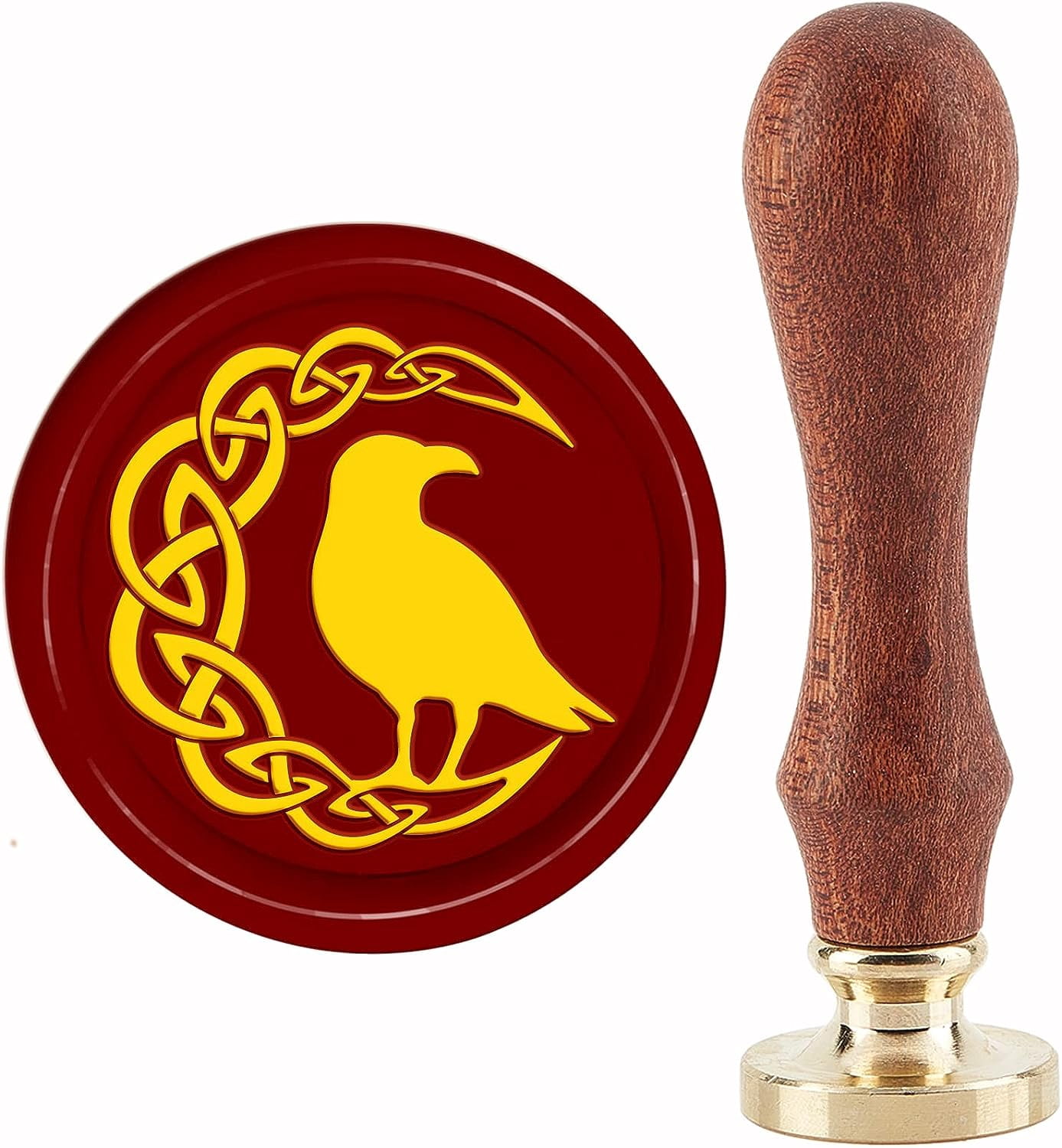 Celtic Knot Wax Seal Stamp Crow Sealing Wax Stamps 30mm Retro Vintage ...