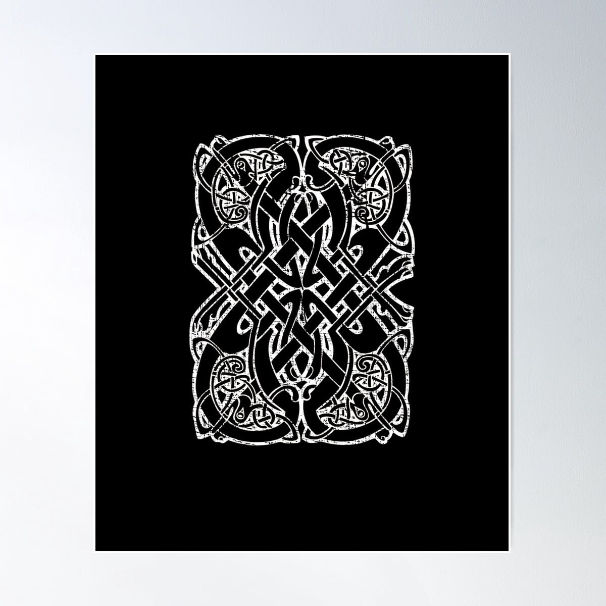 Celtic Knot with Dog Design Poster, 12x18 UNFRAMED - Walmart.com