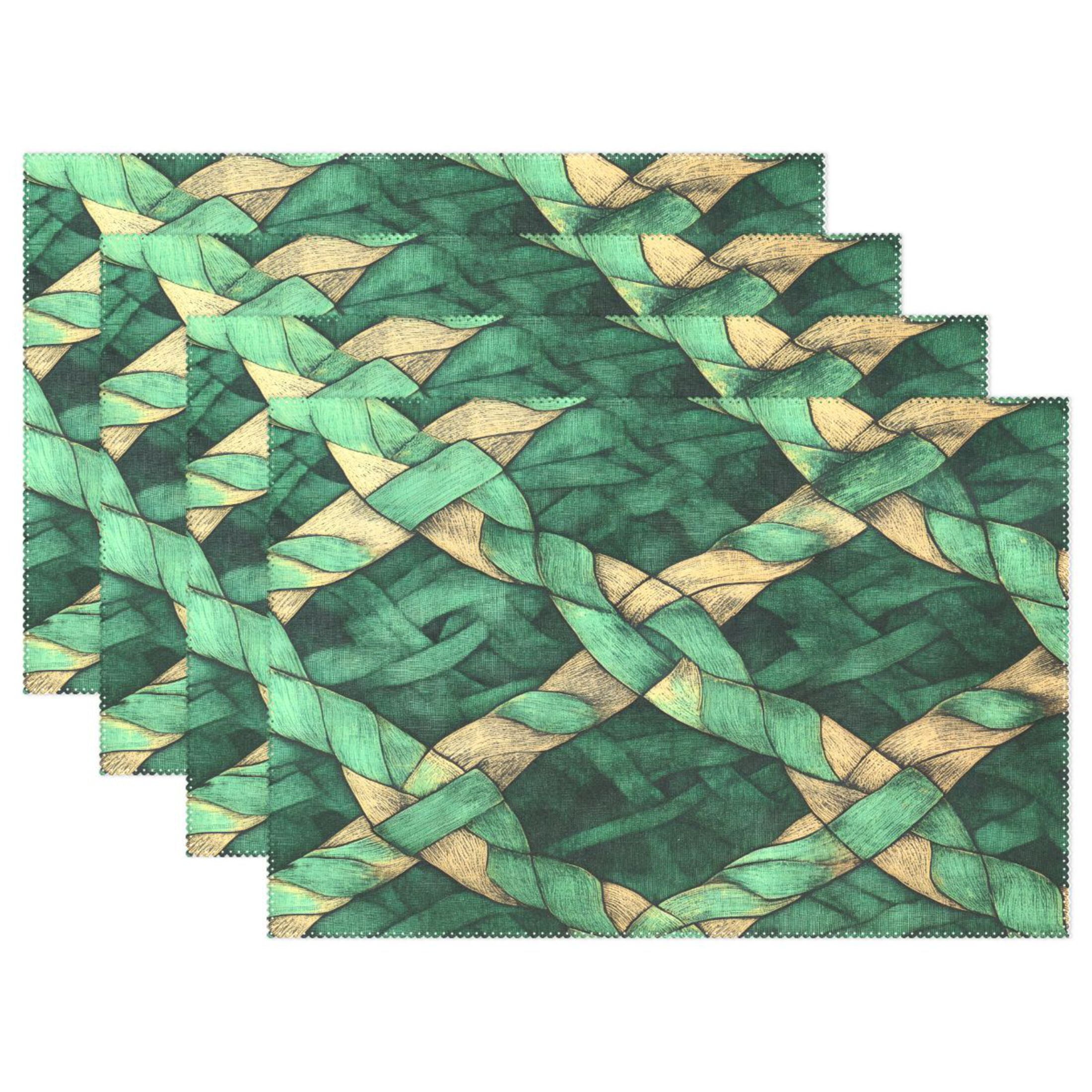 Celtic Knots Pattern 4-Piece 12x18in Heat-Proof Place Mats Set, Non ...