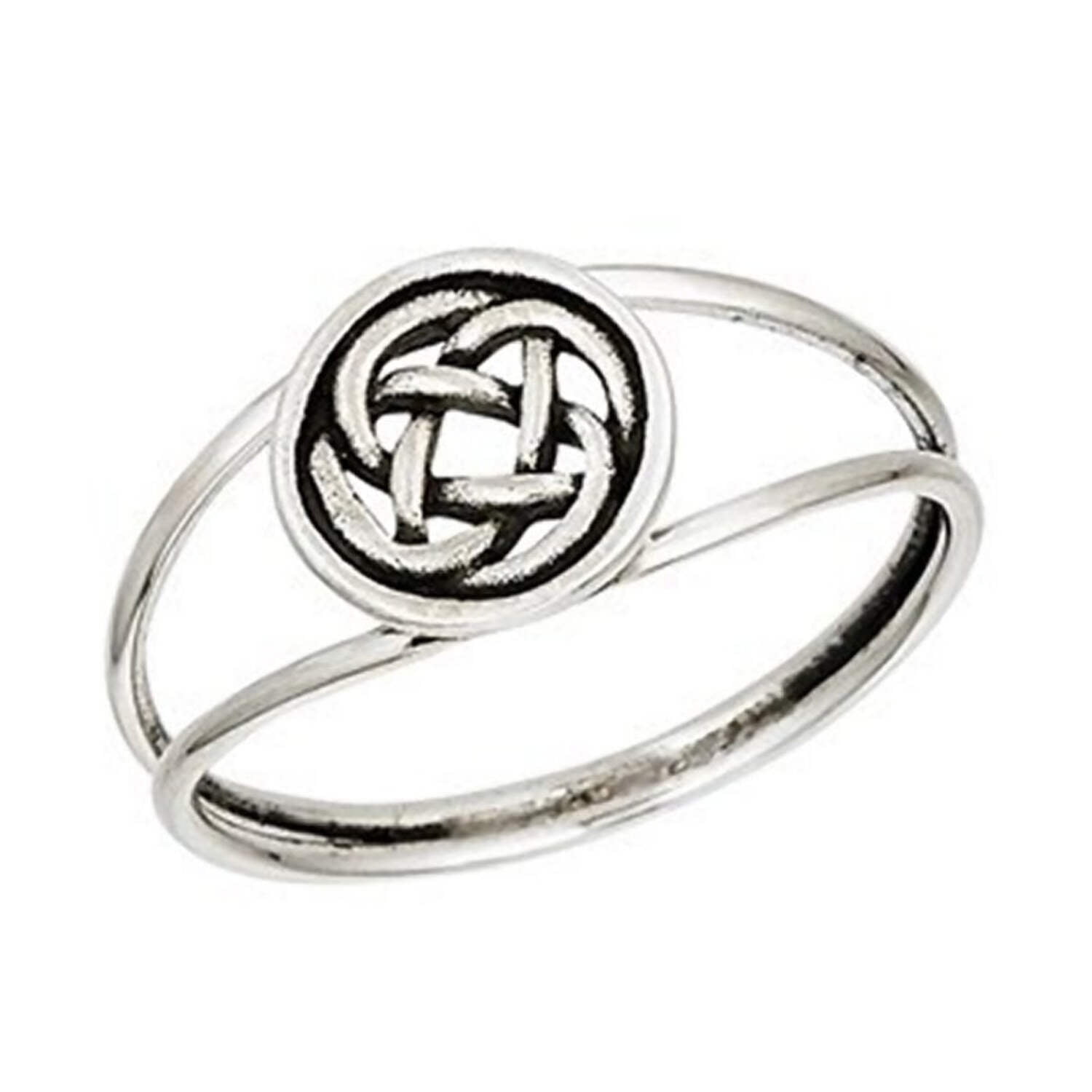 Celtic Love Knot Ring Solid 925 Sterling Silver Scottish Irish Knotwork ...