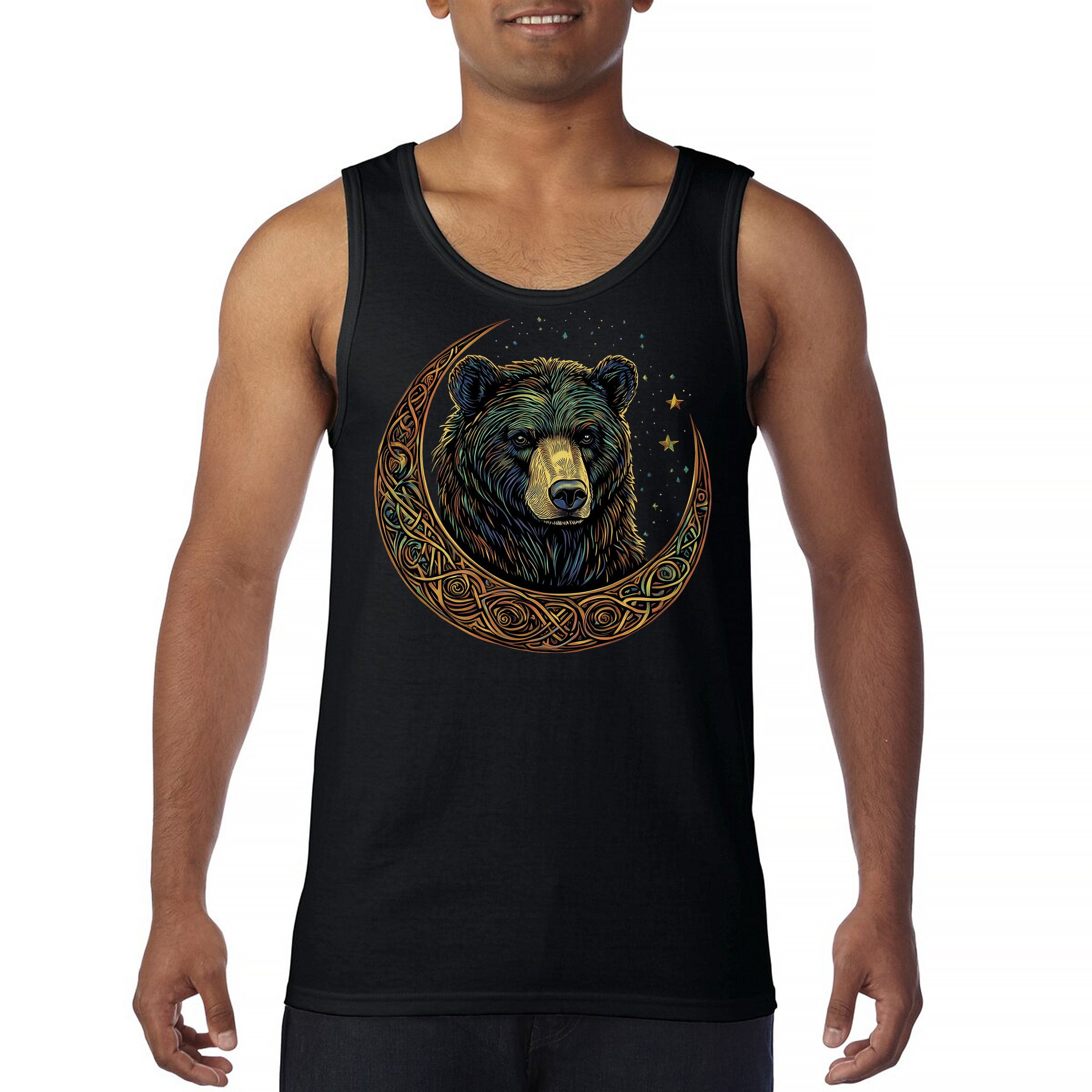 Celtic Moon Bear Tank Top Mystical Forest Animal Wildlife Nature ...