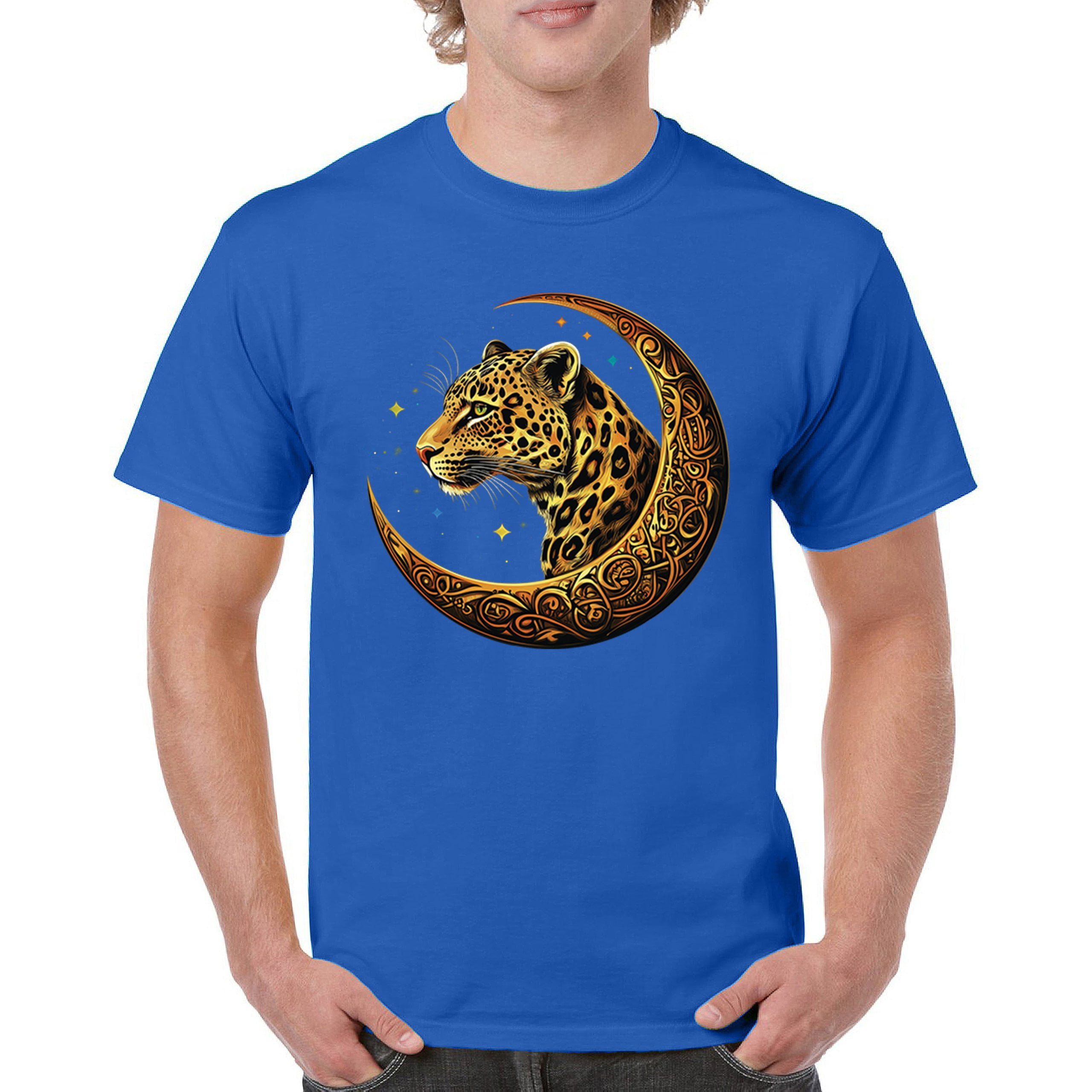 Celtic Moon Leopard T-shirt North Vivid Mystic Wildlife Nature ...