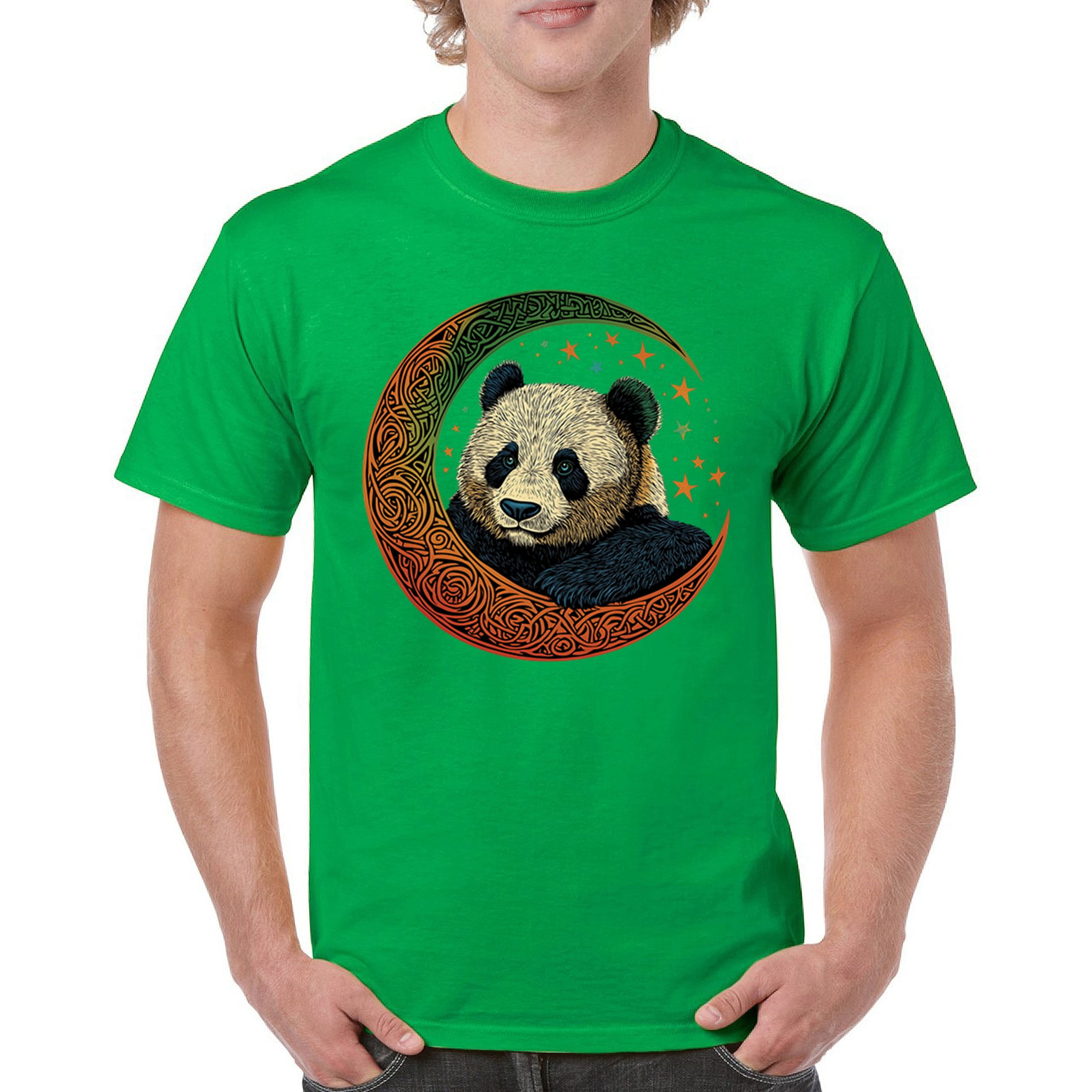 Celtic Moon Panda T-shirt Peaceful Spirit Animal Mystical Wildlife ...