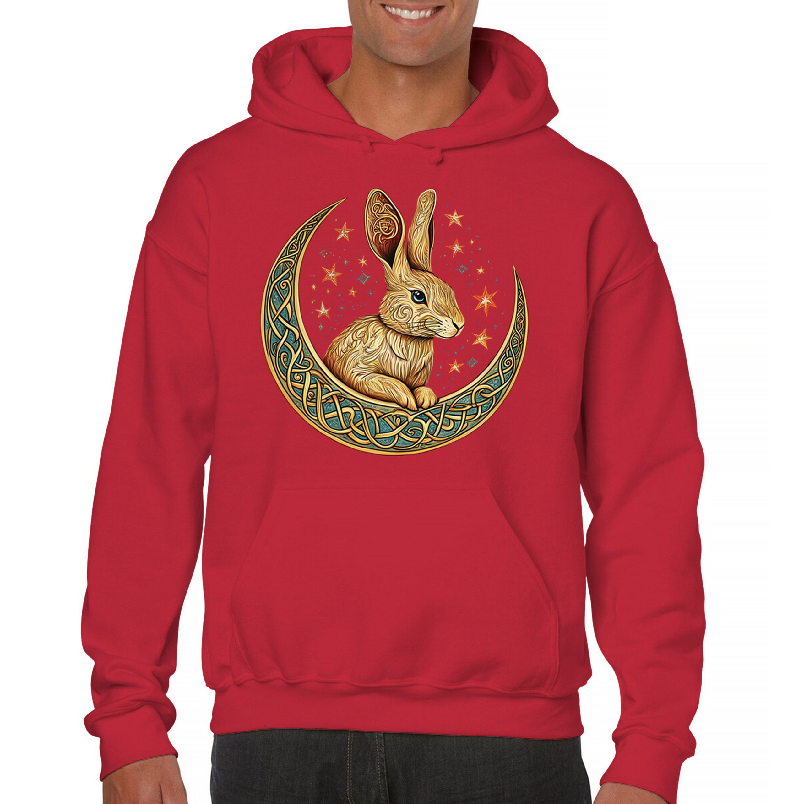 Celtic Moon Rabbit Sweatshirt Mystical Bunny Spiritual Woodland ...