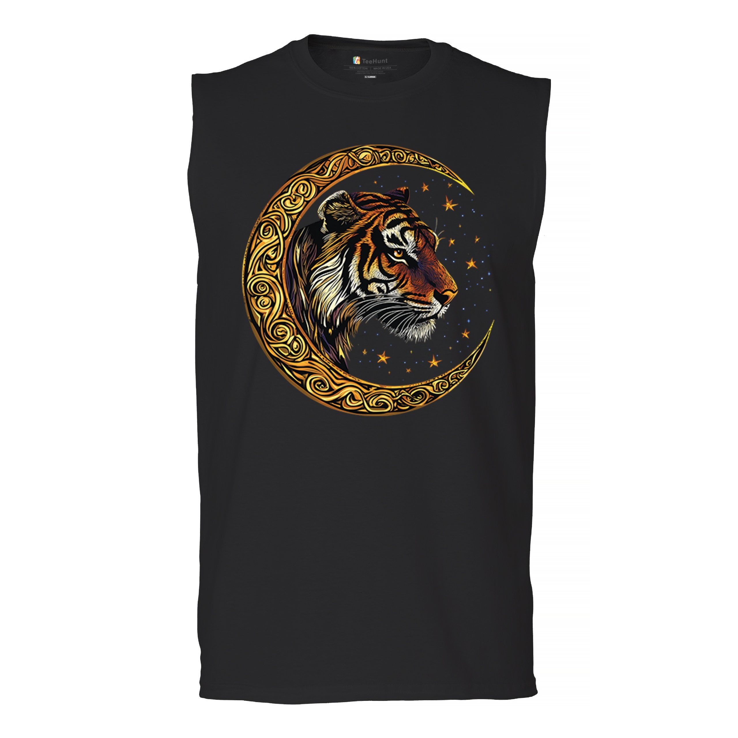 Celtic Moon Tiger Muscle Shirt North Vivid Mystical Jungle Beast ...