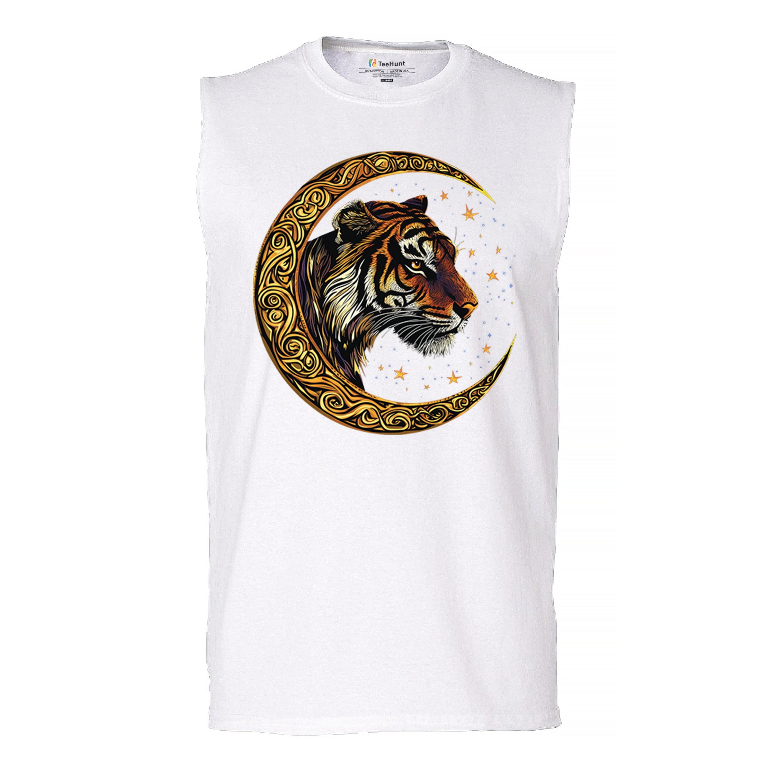 Celtic Moon Tiger Muscle Shirt North Vivid Mystical Jungle Beast ...