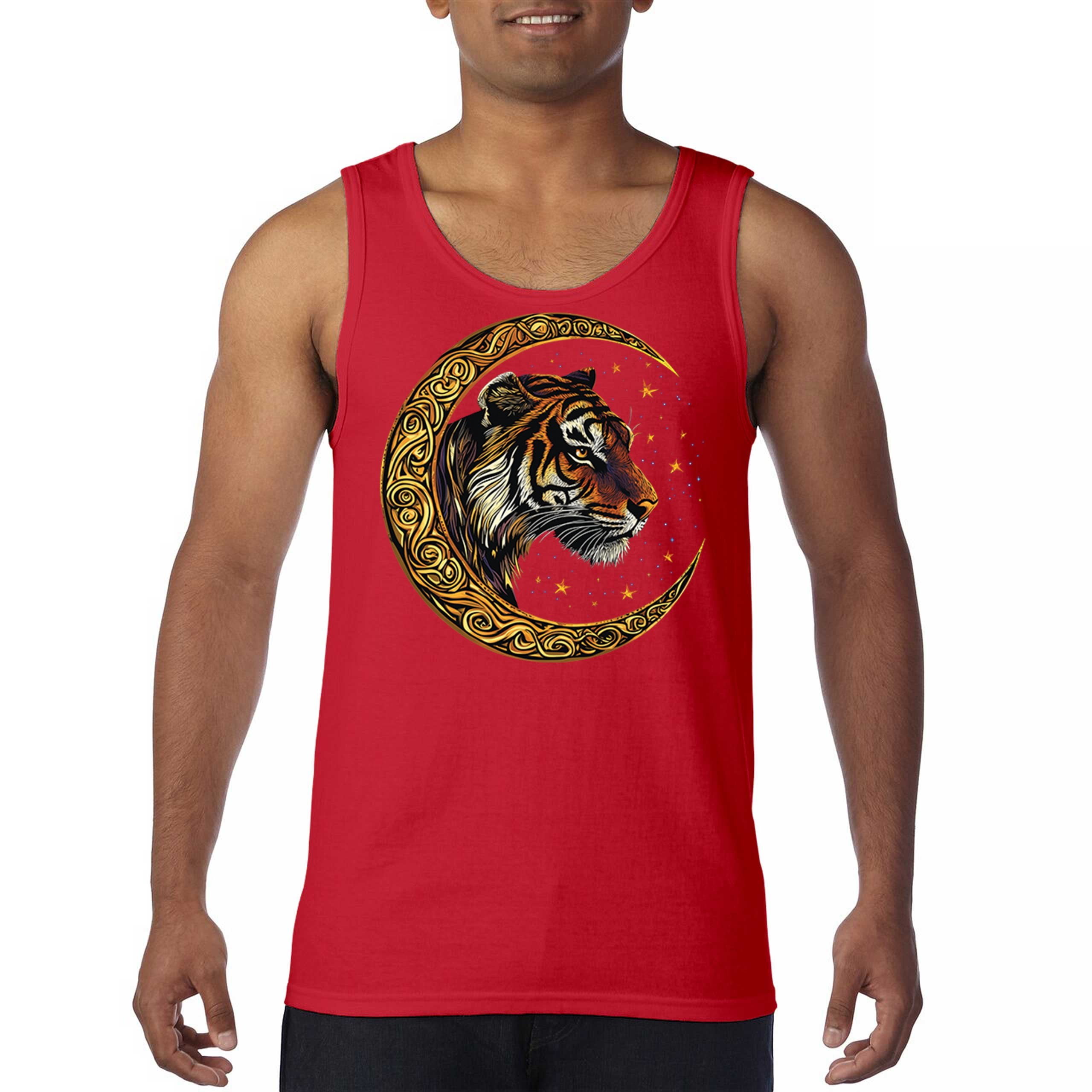 Celtic Moon Tiger Tank Top North Vivid Mystical Jungle Beast Spiritual ...