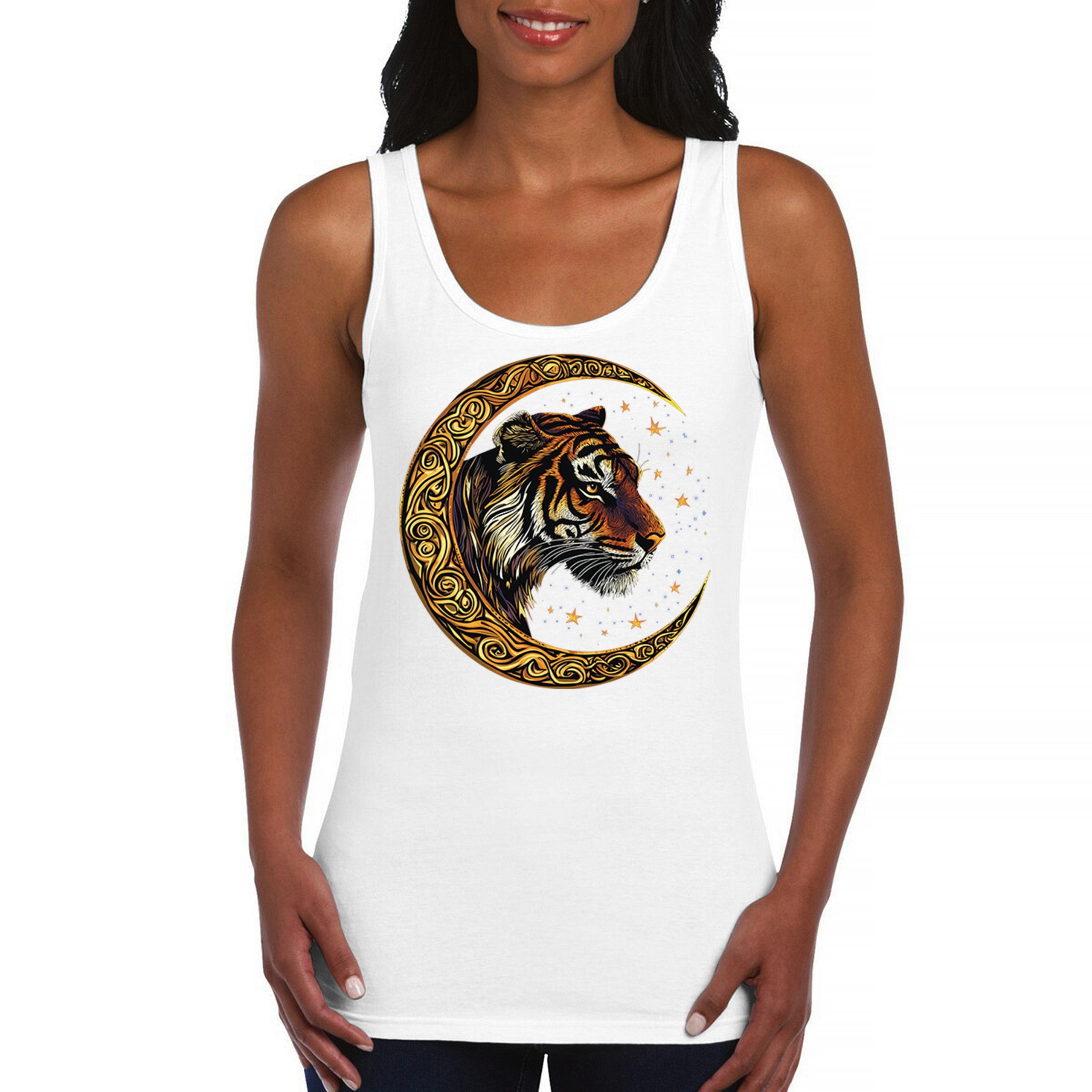 Celtic Moon Tiger Women's Tank Top North Vivid Mystical Jungle Beast ...