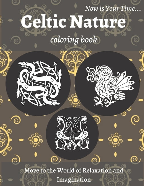 Celtic Nature Coloring Book : Beautiful Nature Notebook with Celtic ...